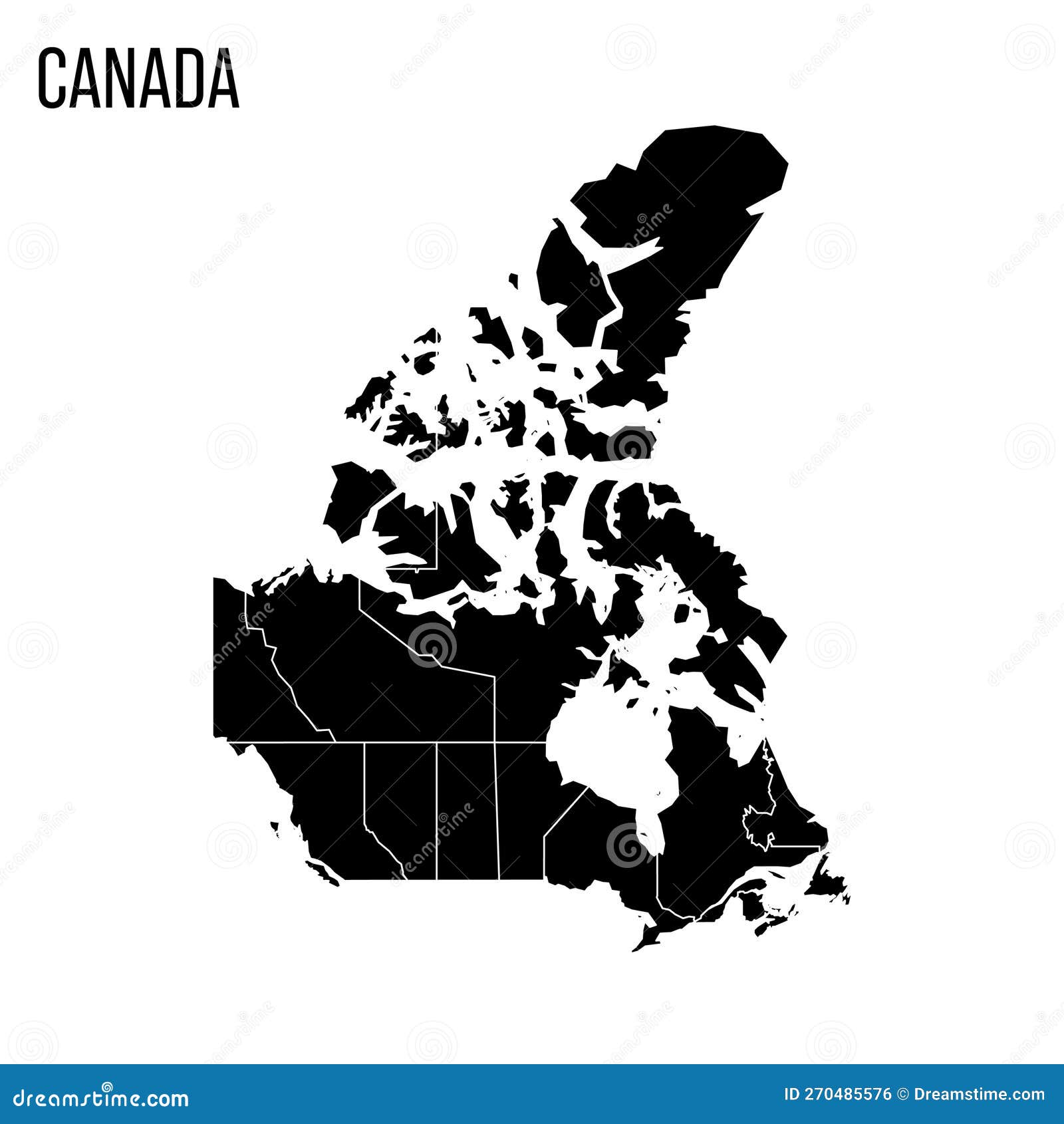 Canada Political Map of Administrative Divisions Stock Vector ... Canada Political Map of Administrative Divisions Stock Vector ...