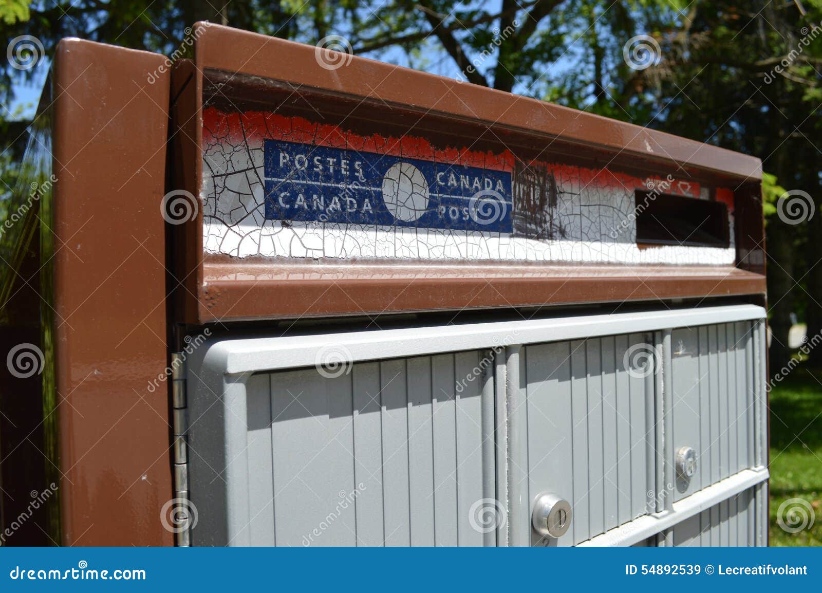 Canada Post Mailbox editorial stock image. Image of mailbox - 54892539
