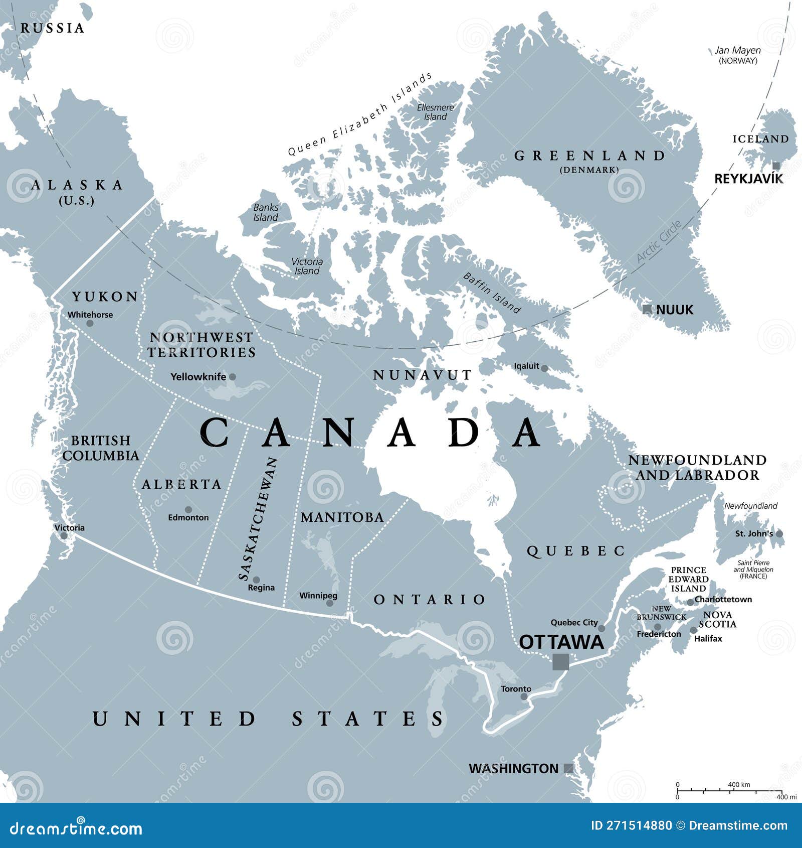 Canada, Administrative Divisions, Provinces And Territories, Gray ... Canada, Administrative Divisions, Provinces And Territories, Gray ...