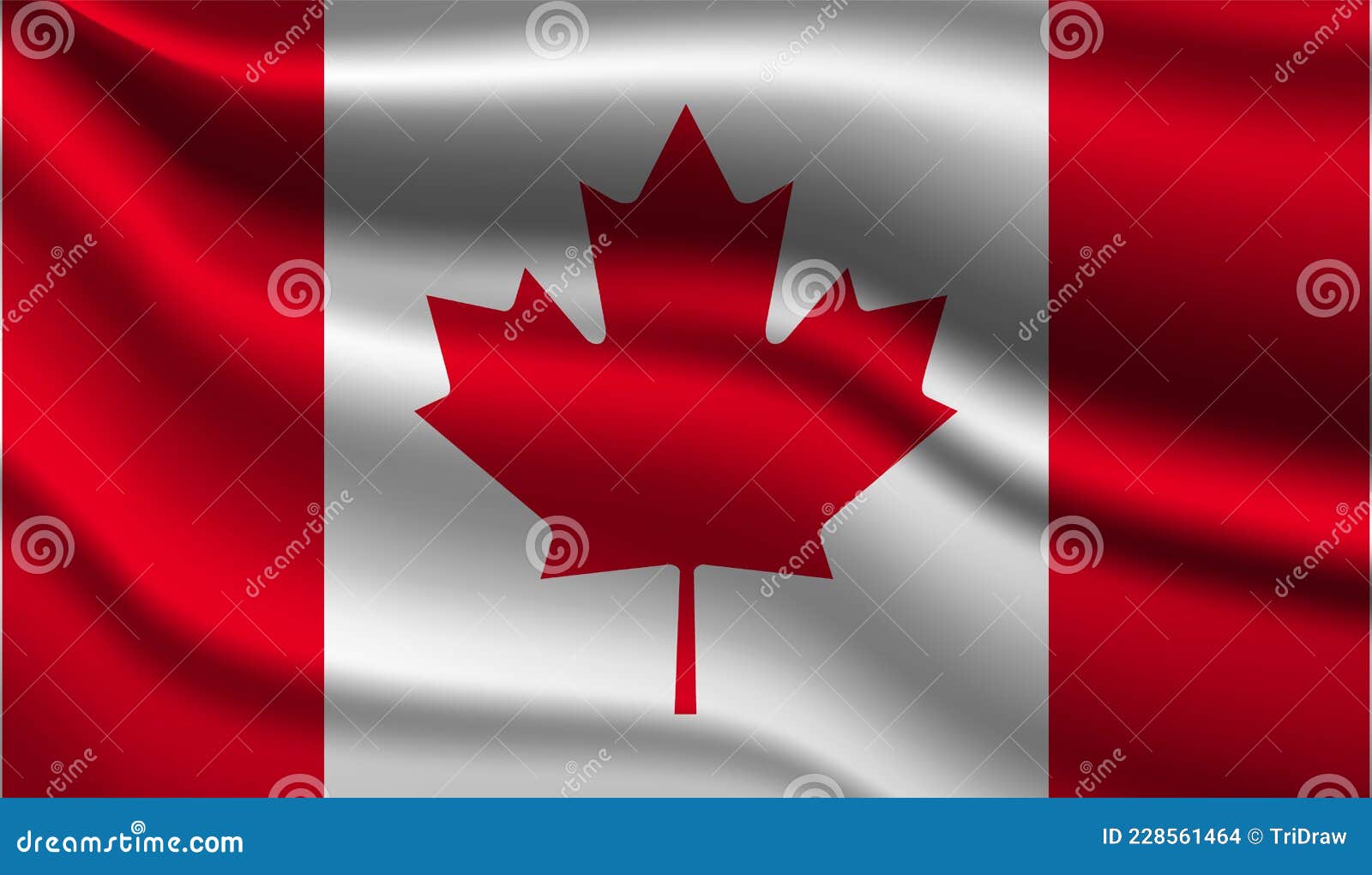 Canada. Realistic Synoptic Map Of The Canada Showing Isobars And ...