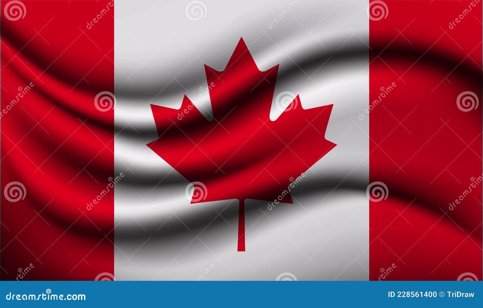 Canada. Realistic Synoptic Map Of The Canada Showing Isobars And ...