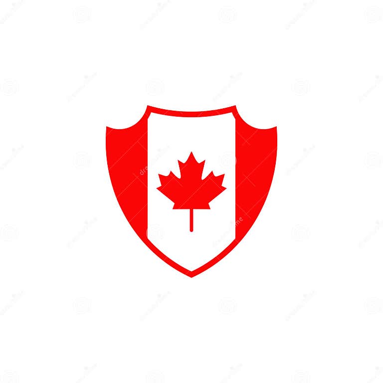 Canada Red Flag Vector Design Template Stock Vector - Illustration of ...