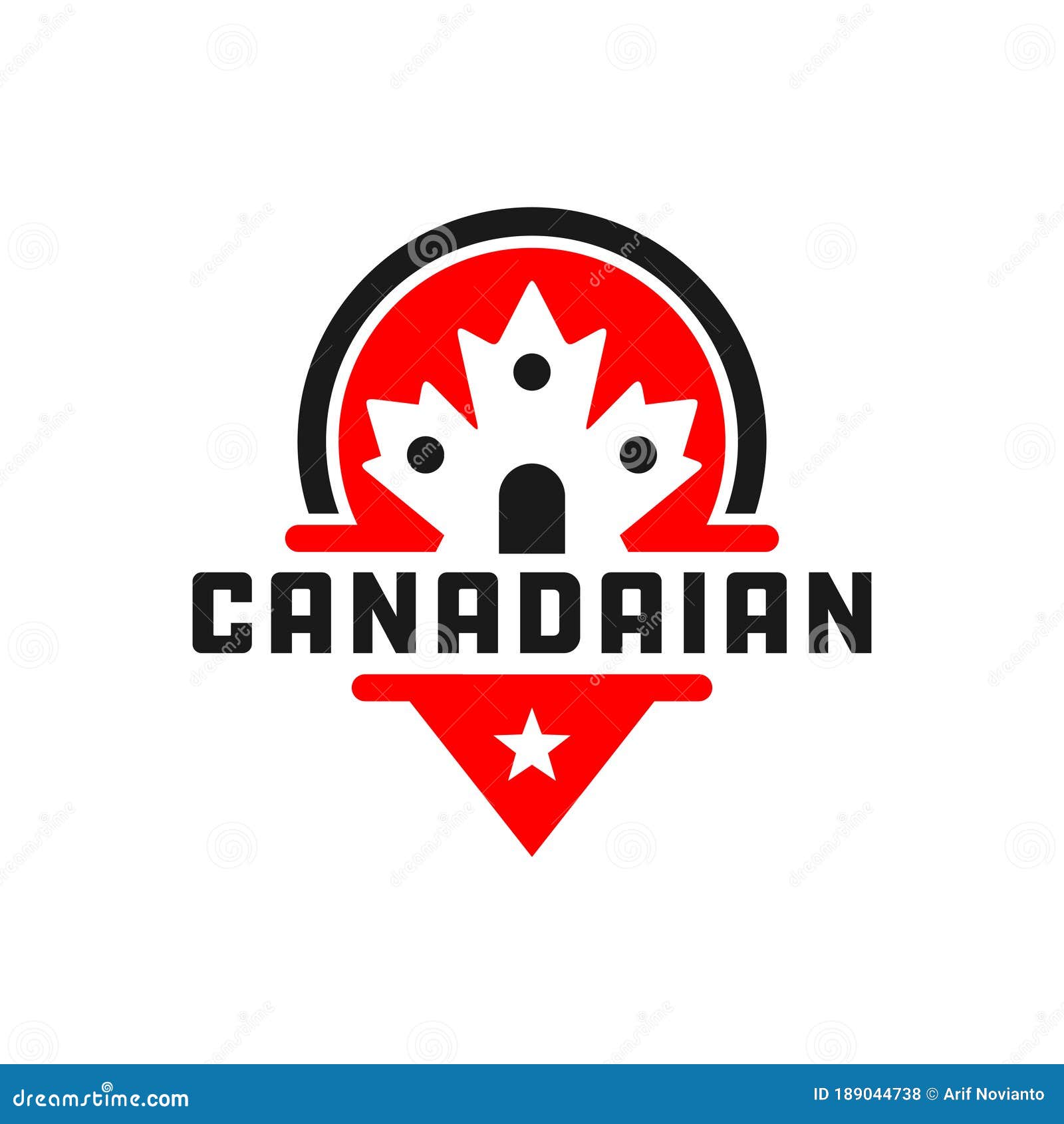 Canada Shield Vector Logo stock vector. Illustration of celebration ...