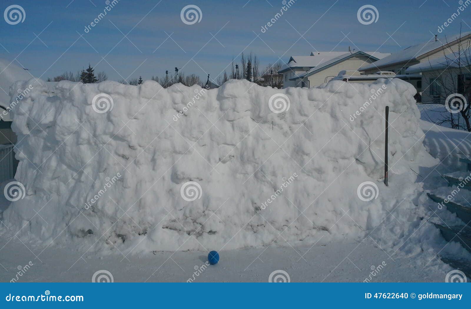 Canada Snow Wall Six Feet Tall Stock Photo - Image of feet, snow: 47622640