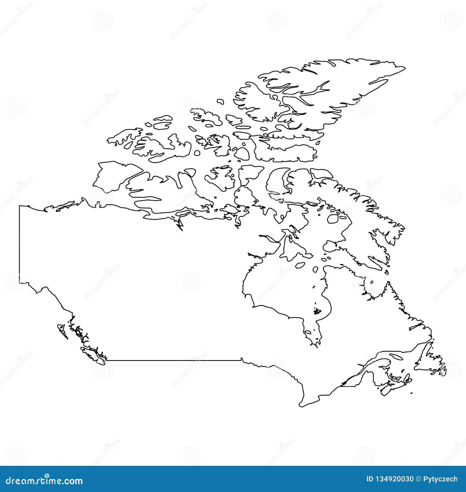 Simple Canada Map