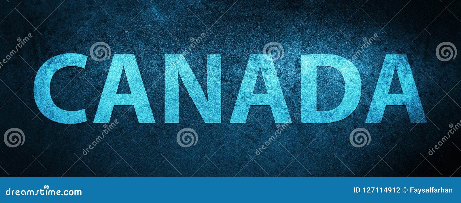 Canada Special Blue Banner Background Stock Illustration - Illustration ...