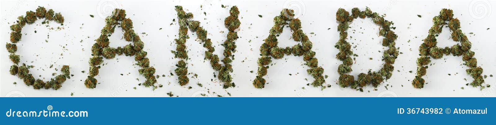 Canada Spelled with Marijuana Stock Photo - Image of medical, marijuana ...