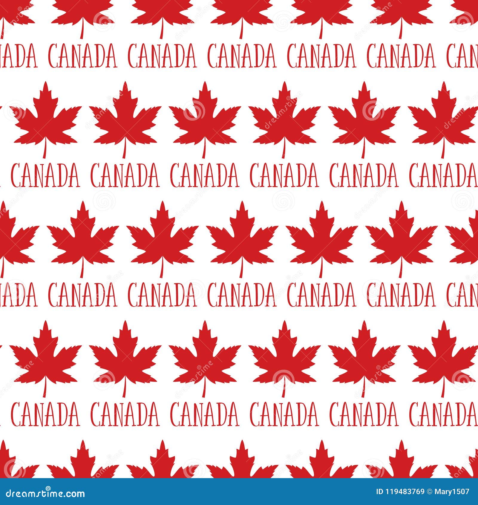 Canada Red Maple Leaf Patter Stock Vector - Illustration of patriotic ...