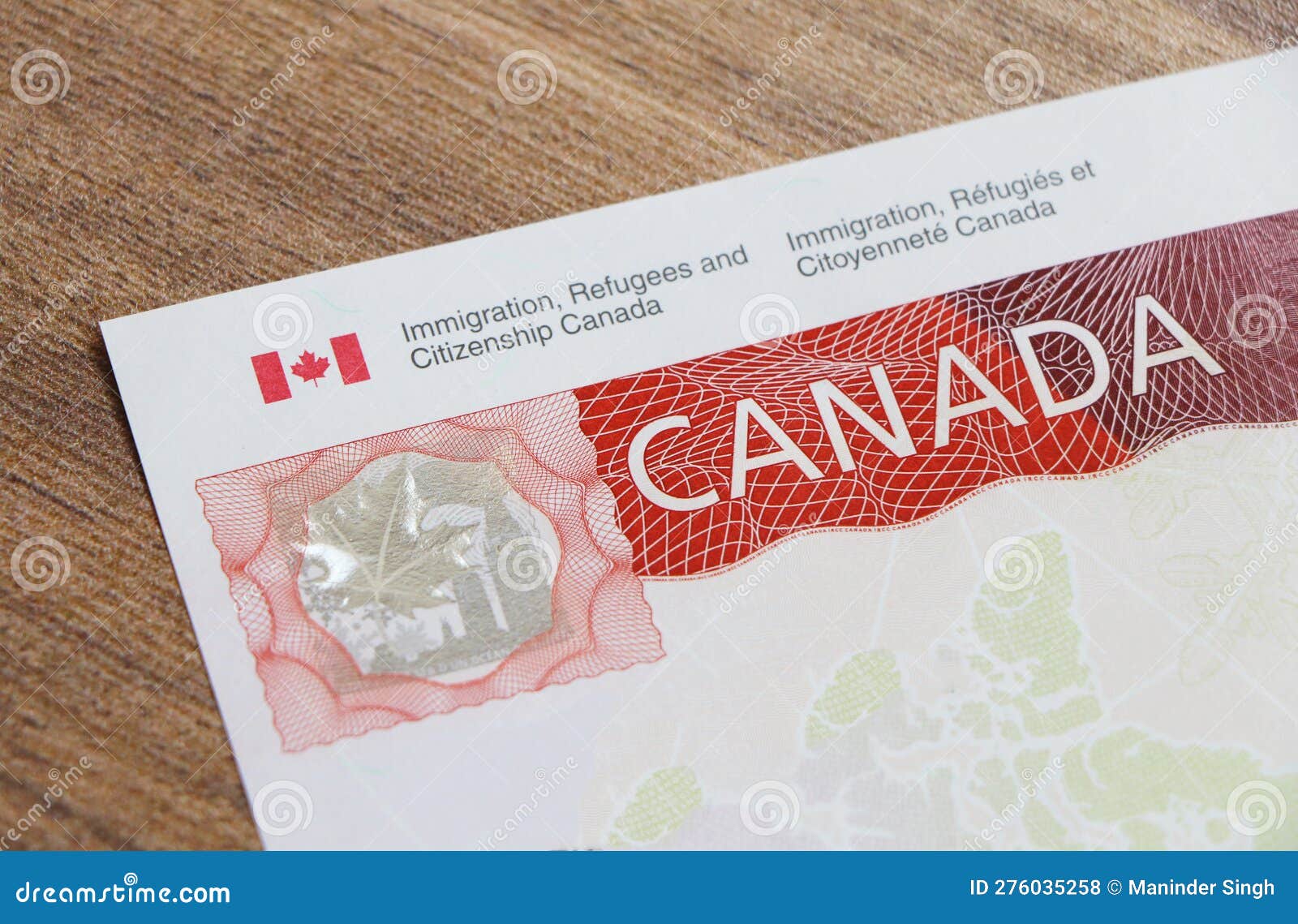 Canada Work Permit. editorial stock photo. Image of retail - 276035258