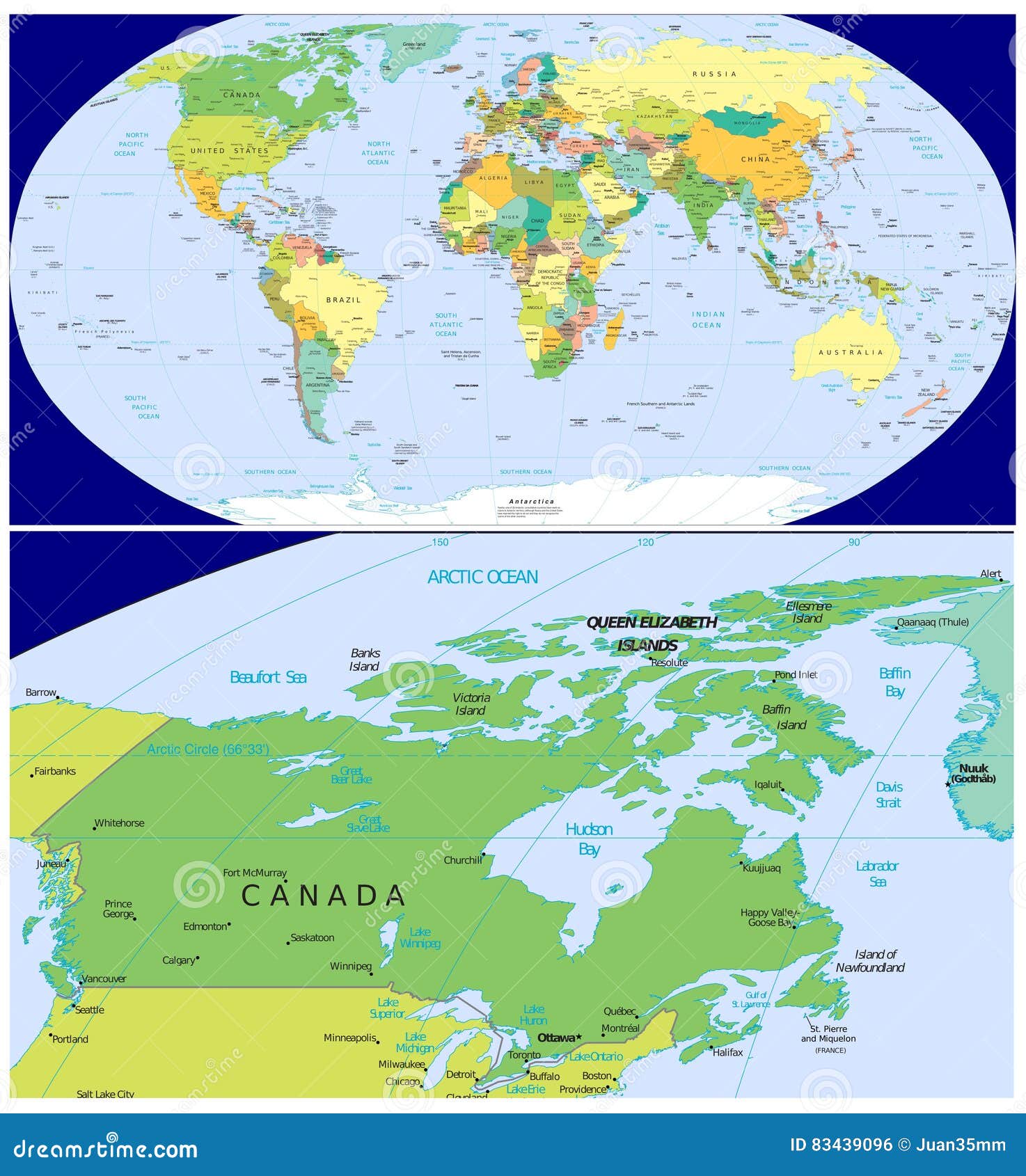 Canada & World stock illustration. Illustration of arabia - 83439096
