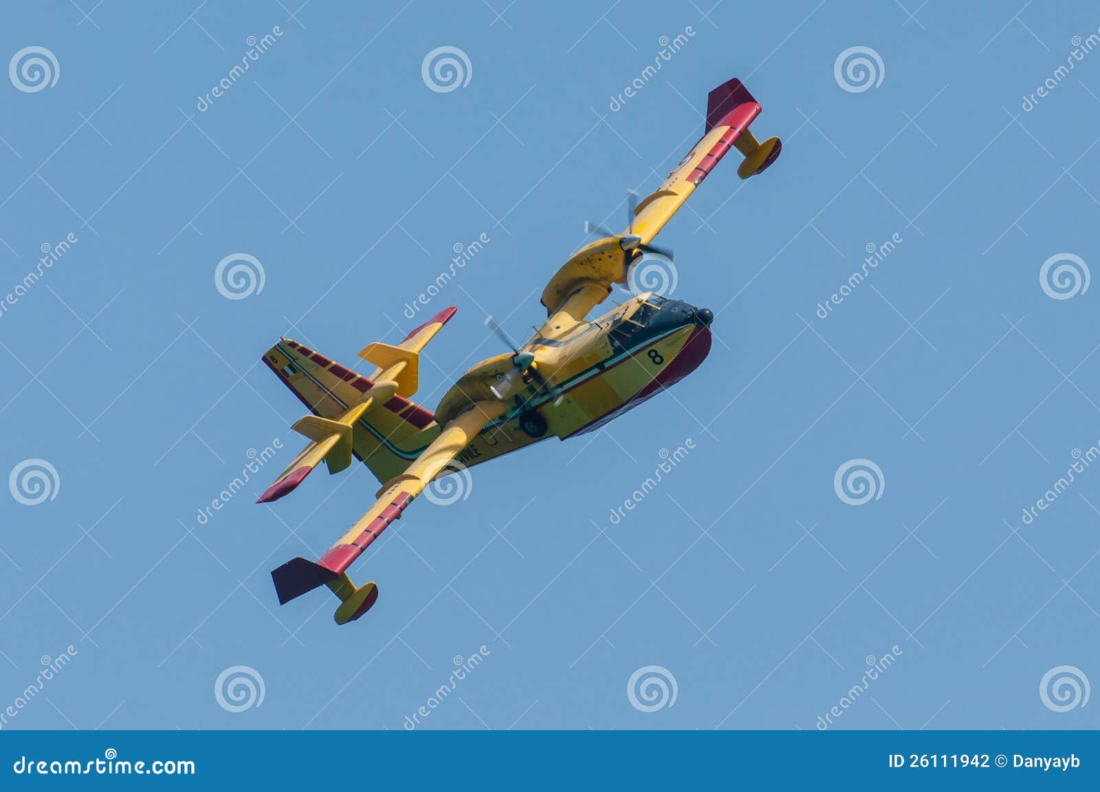 Canadair CL-415 stock photo. Image of plane, water, amphibious - 26111942
