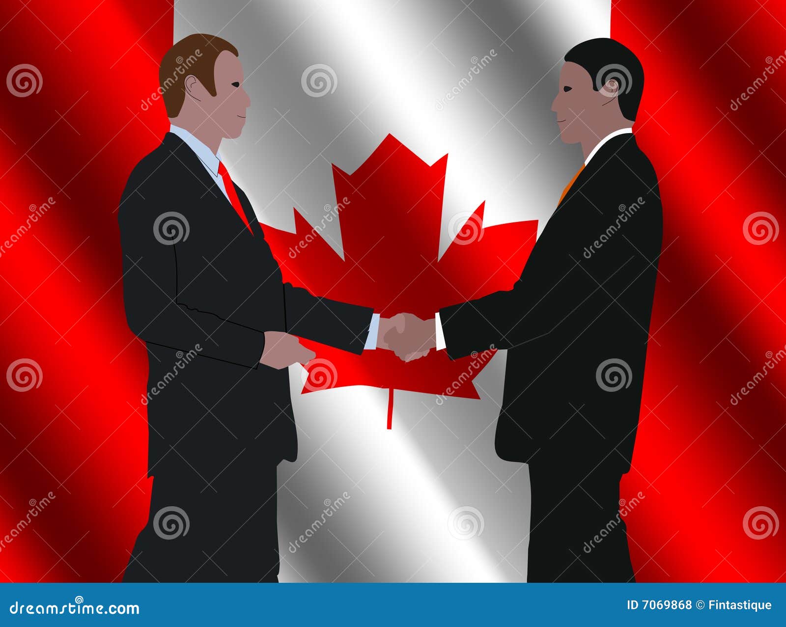 Two Hands With Canadian Flag Stock Photography | CartoonDealer.com #7591004