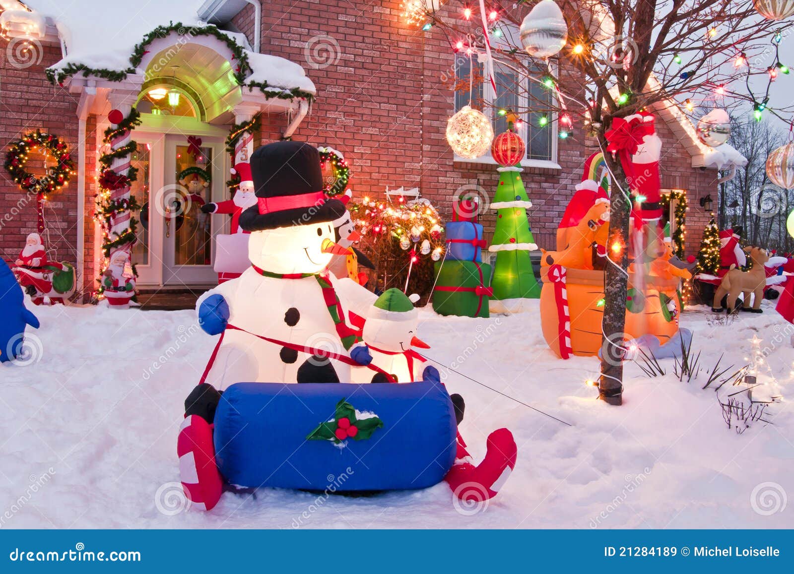 Canadian Christmas stock image. Image of blue, covered - 21284189