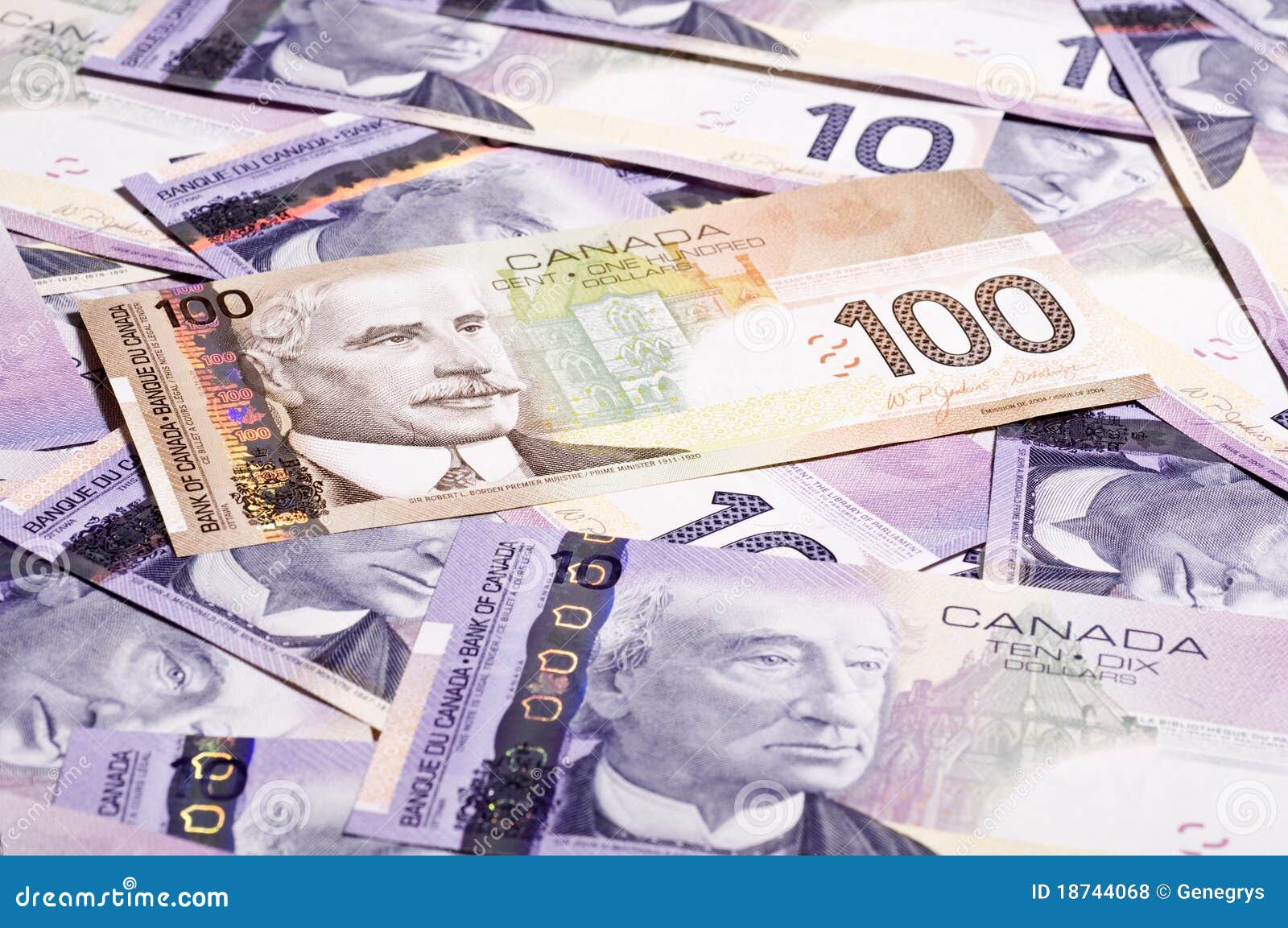 Canadian currency stock photo. Image of background, symbol - 18744068