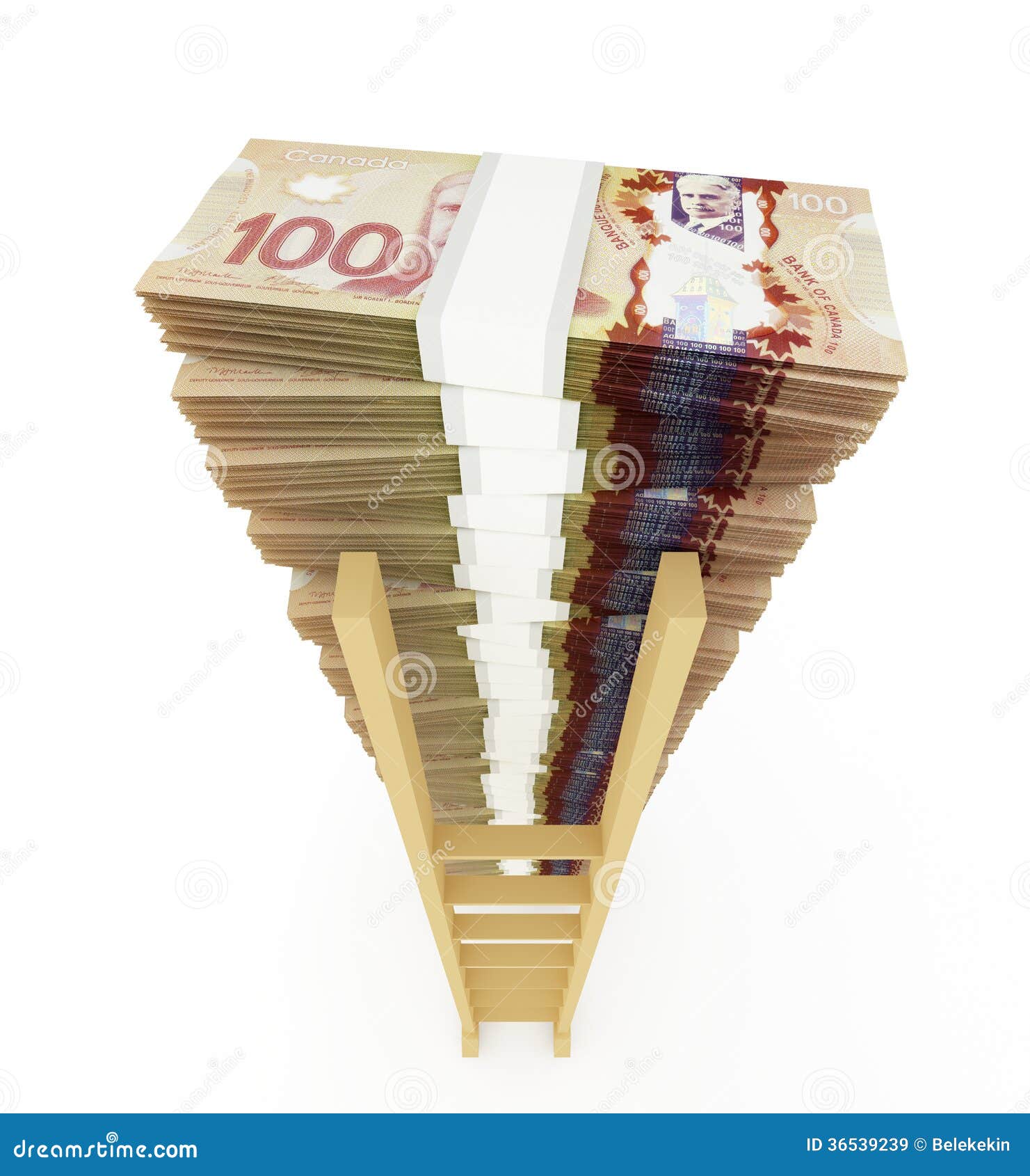 Dollar Stack Tied By Chains Stock Image | CartoonDealer.com #26091151