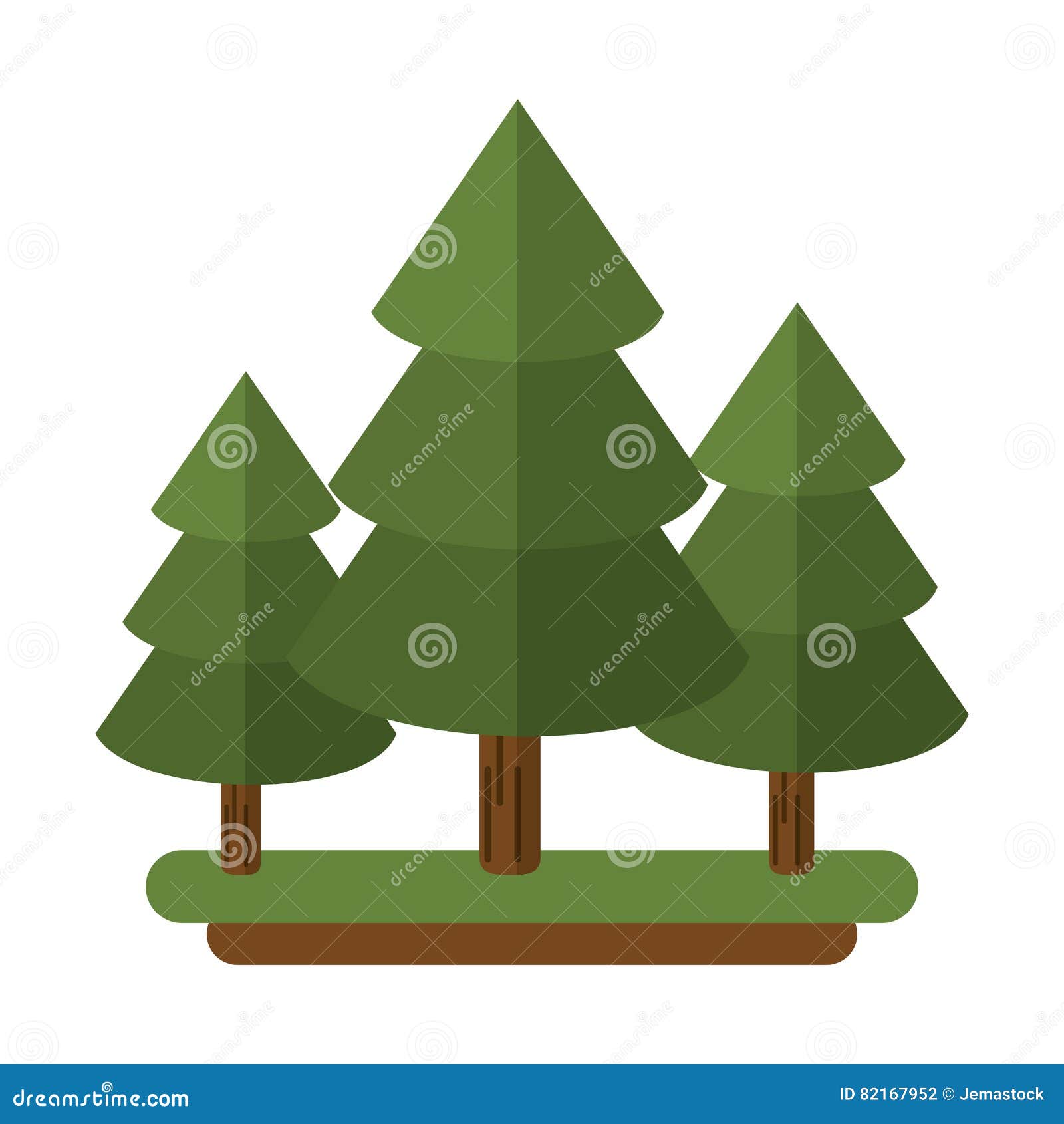 Canadian Evergreen Tree Pine Stock Vector - Illustration of cypress ...