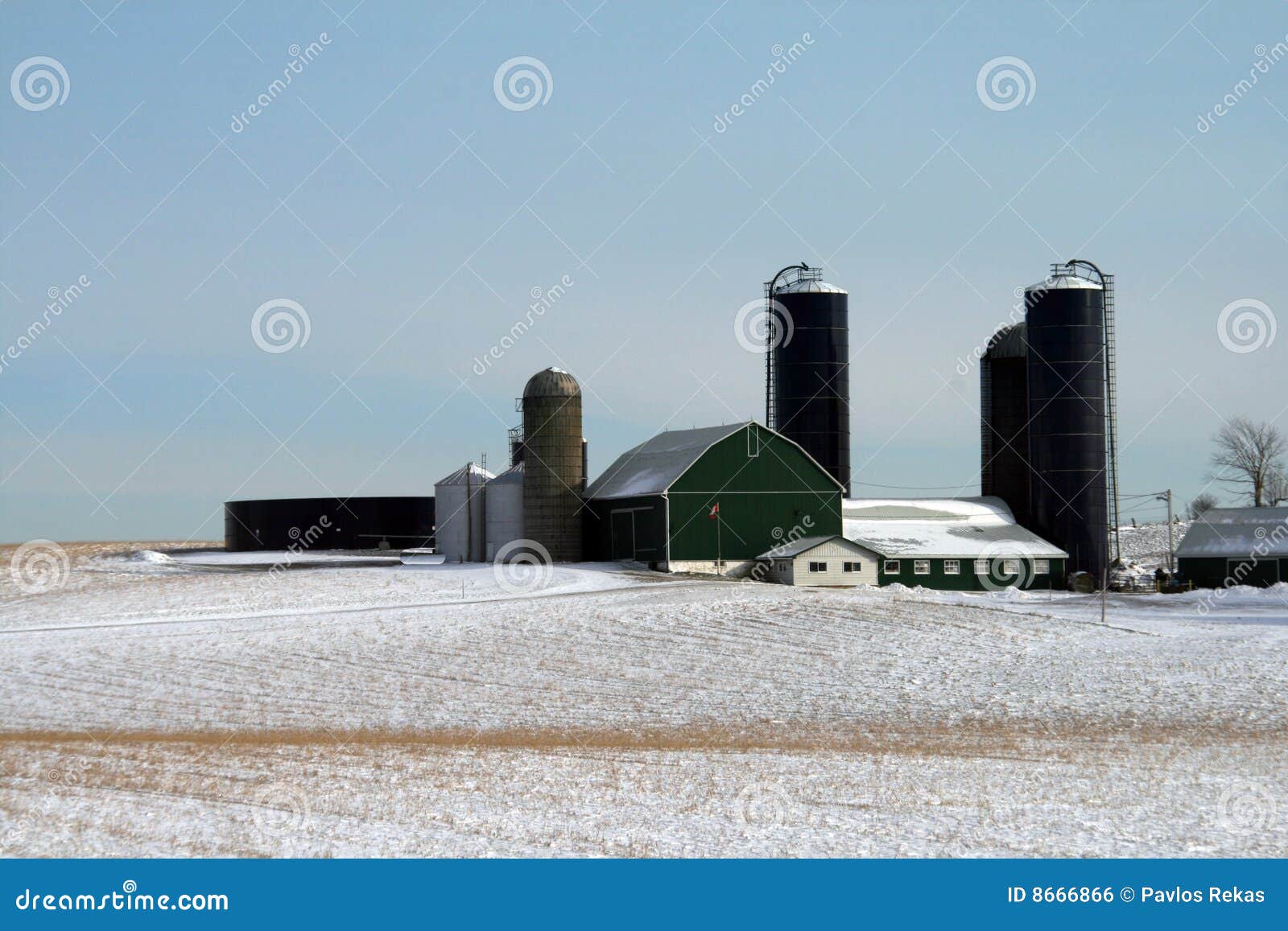Canadian Farm stock photo. Image of season, canada, silo - 8666866