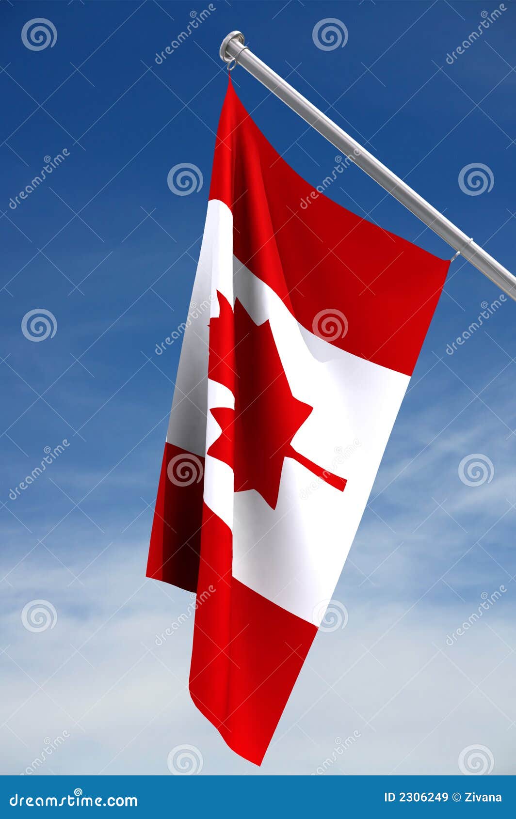 Canadian Flag stock image. Image of blue, hanging, flag - 2306249