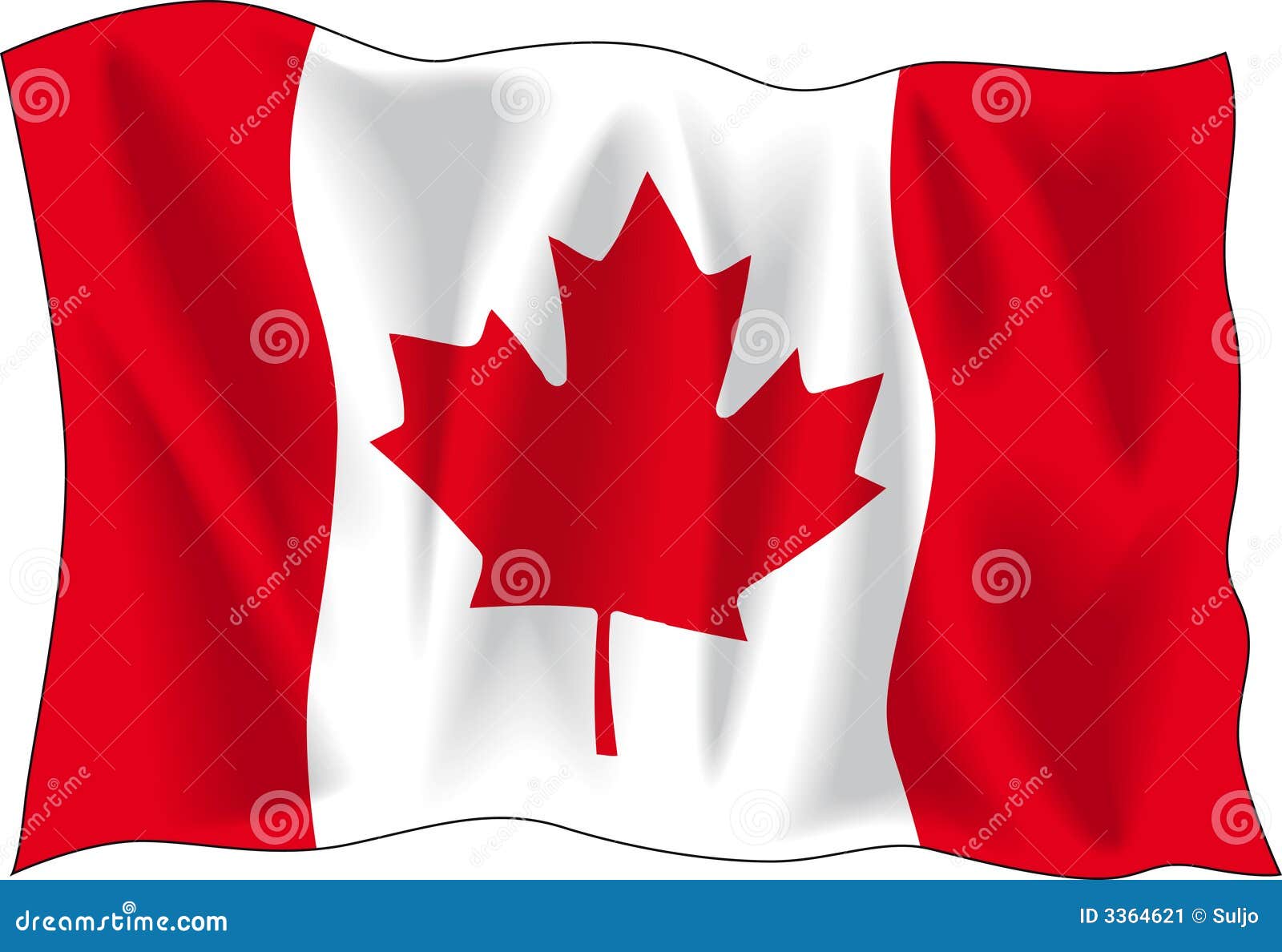 Canadian flag stock vector. Illustration of sycamore, country - 3364621