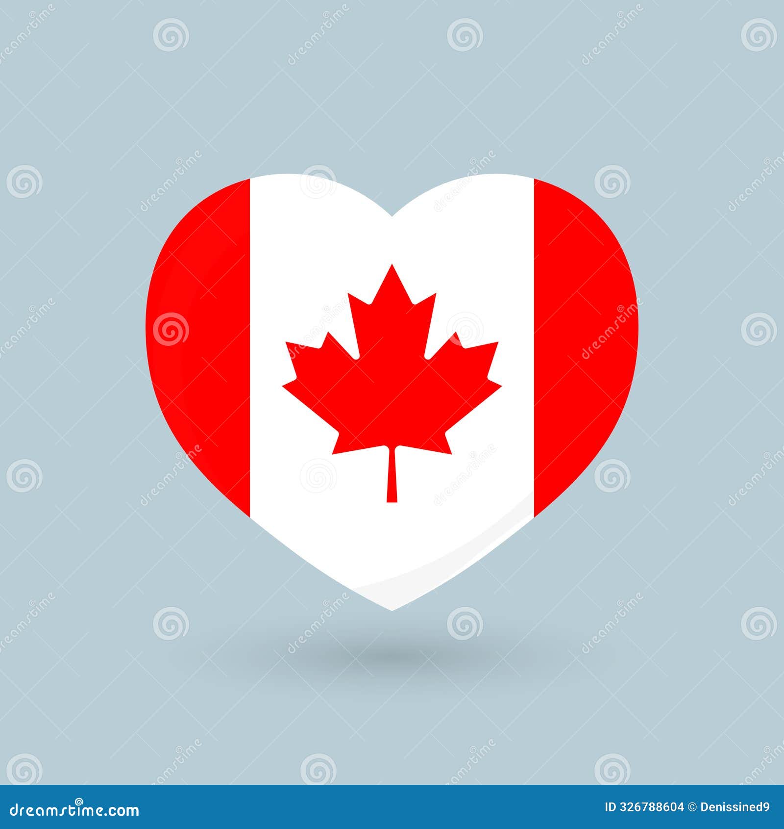 Canadian Flag. Poster with Flag of Canada. Stock Illustration ...
