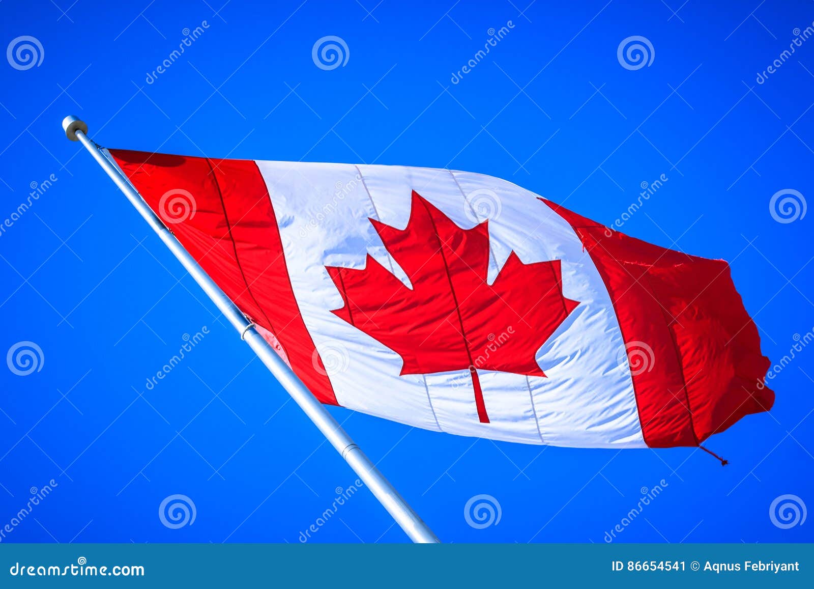Canadian flag stock image. Image of leaf, blue, canada - 86654541