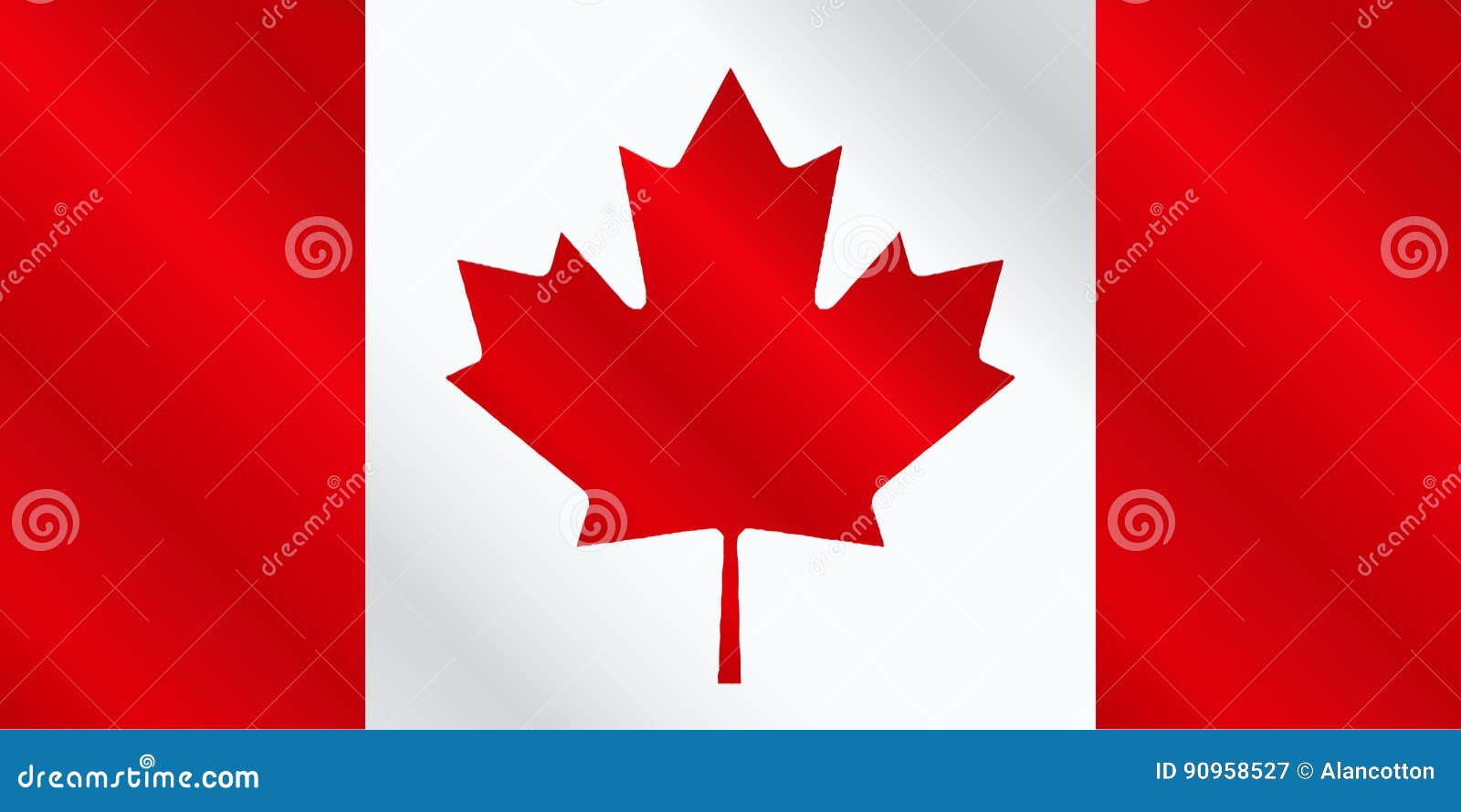Canadian Flag Gloss stock vector. Illustration of vector - 90958527