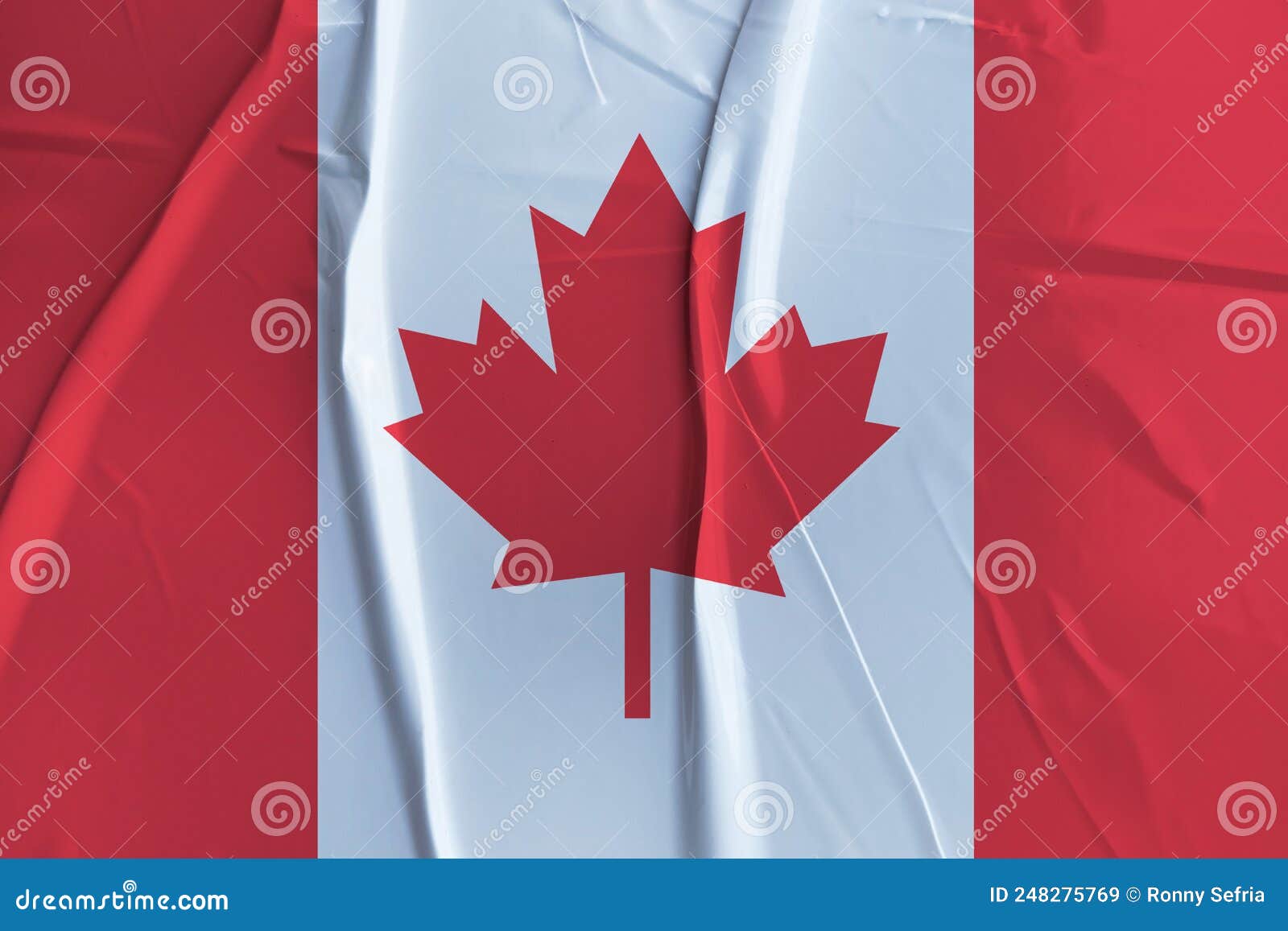 Canadian Flag Made of Crumpled Paper Stock Image - Image of politics ...