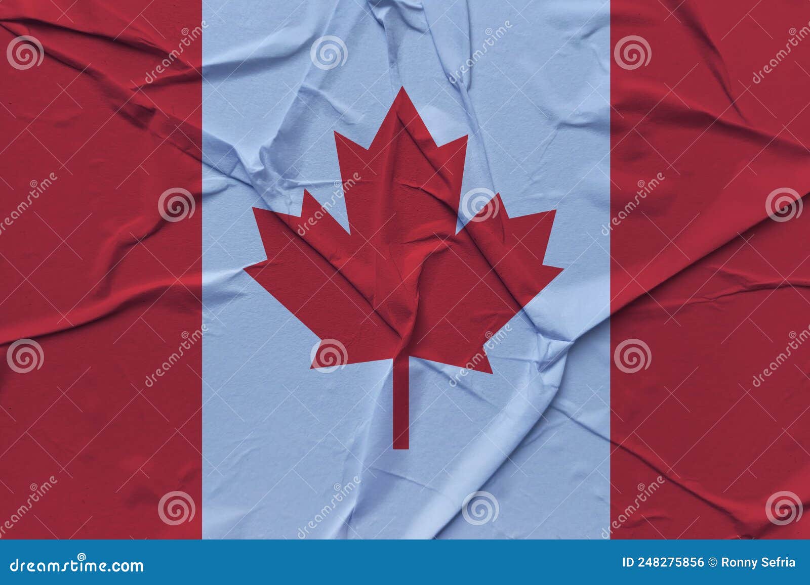 Canadian Flag Made of Crumpled Paper Stock Photo - Image of country ...