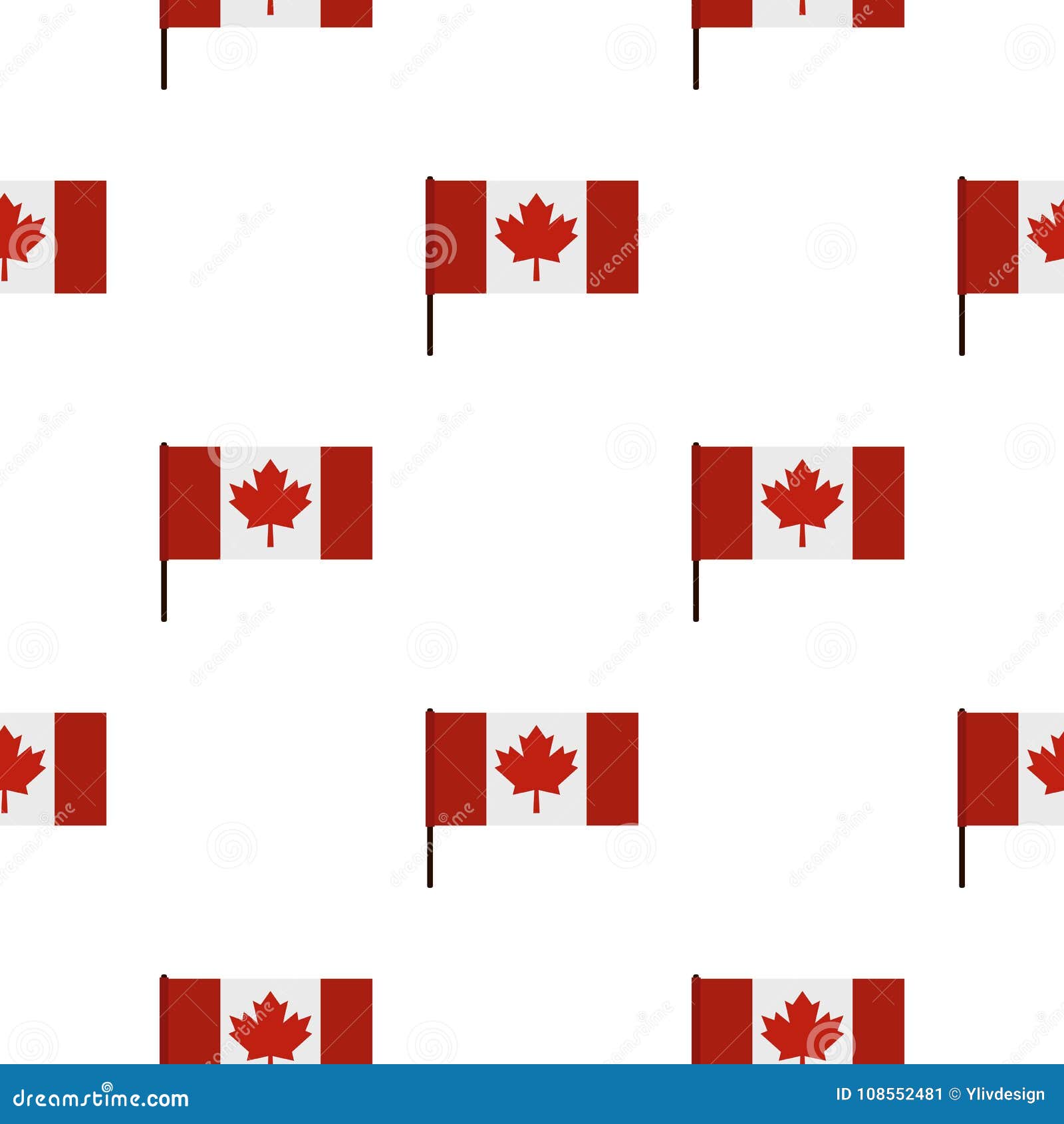 Canadian Flag Pattern Seamless Stock Vector - Illustration of repeat ...