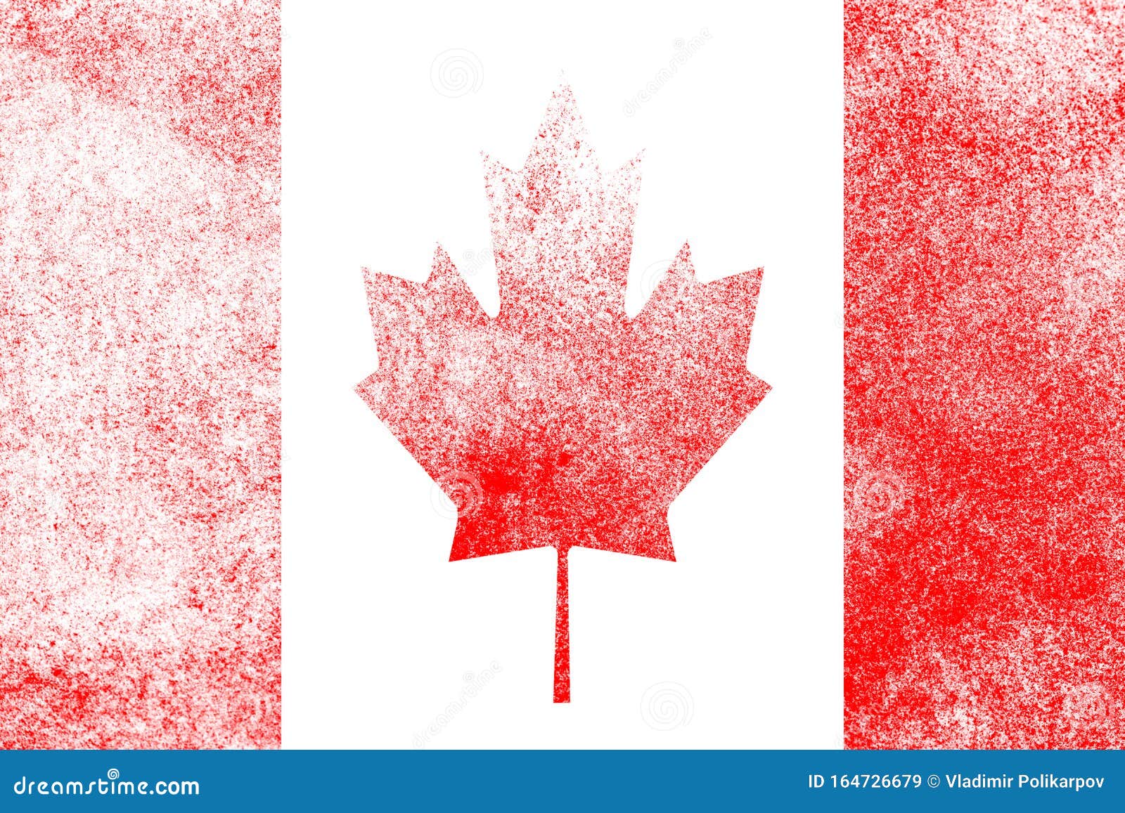 Canadian Flag with Texture. Template for Design Stock Image - Image of ...