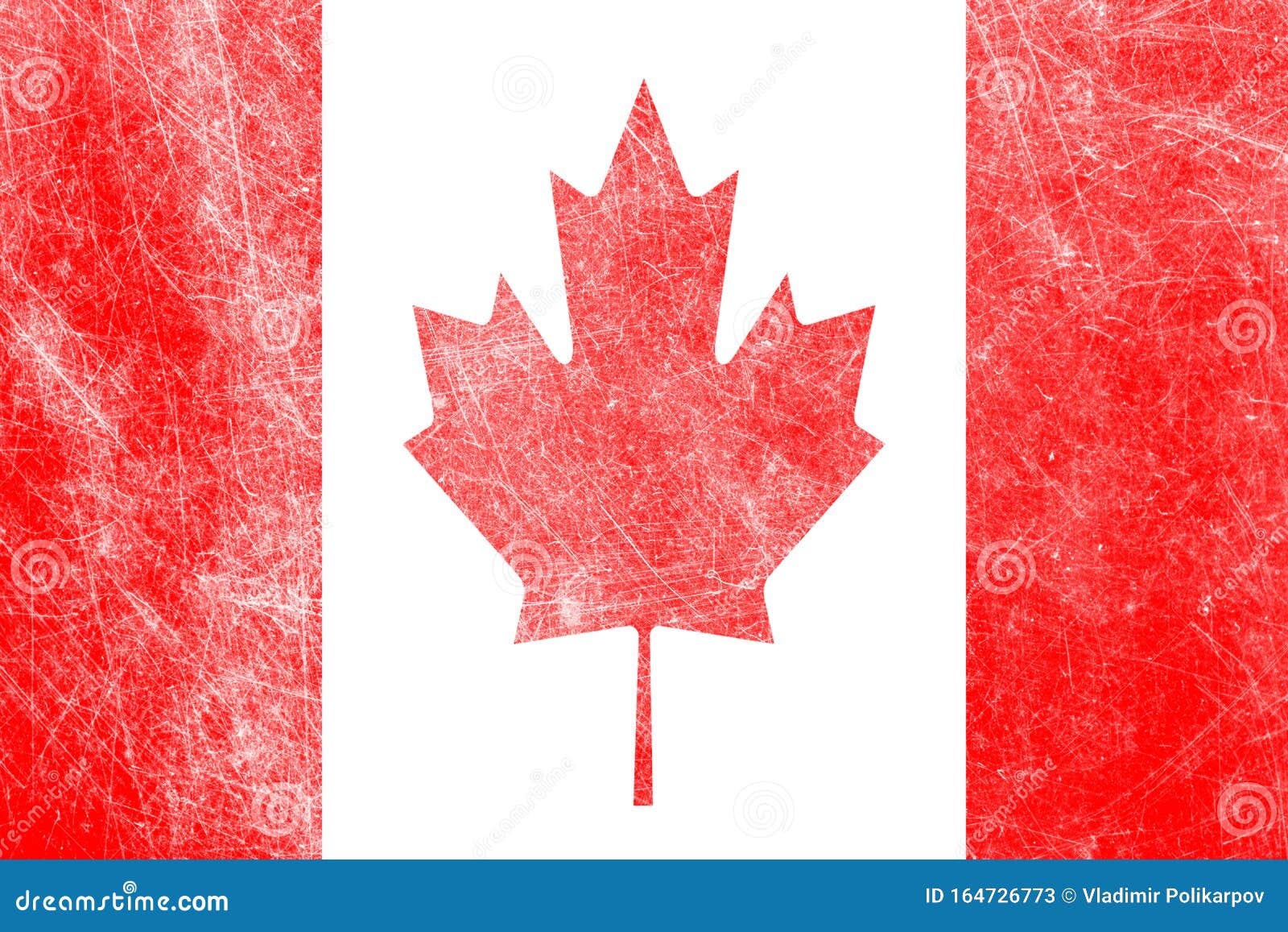 Canadian Flag with Texture. Template for Design Stock Image - Image of ...