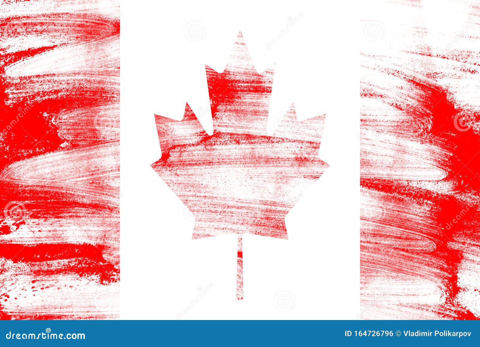 Canadian Flag with Texture. Template for Design Stock Photo - Image of ...