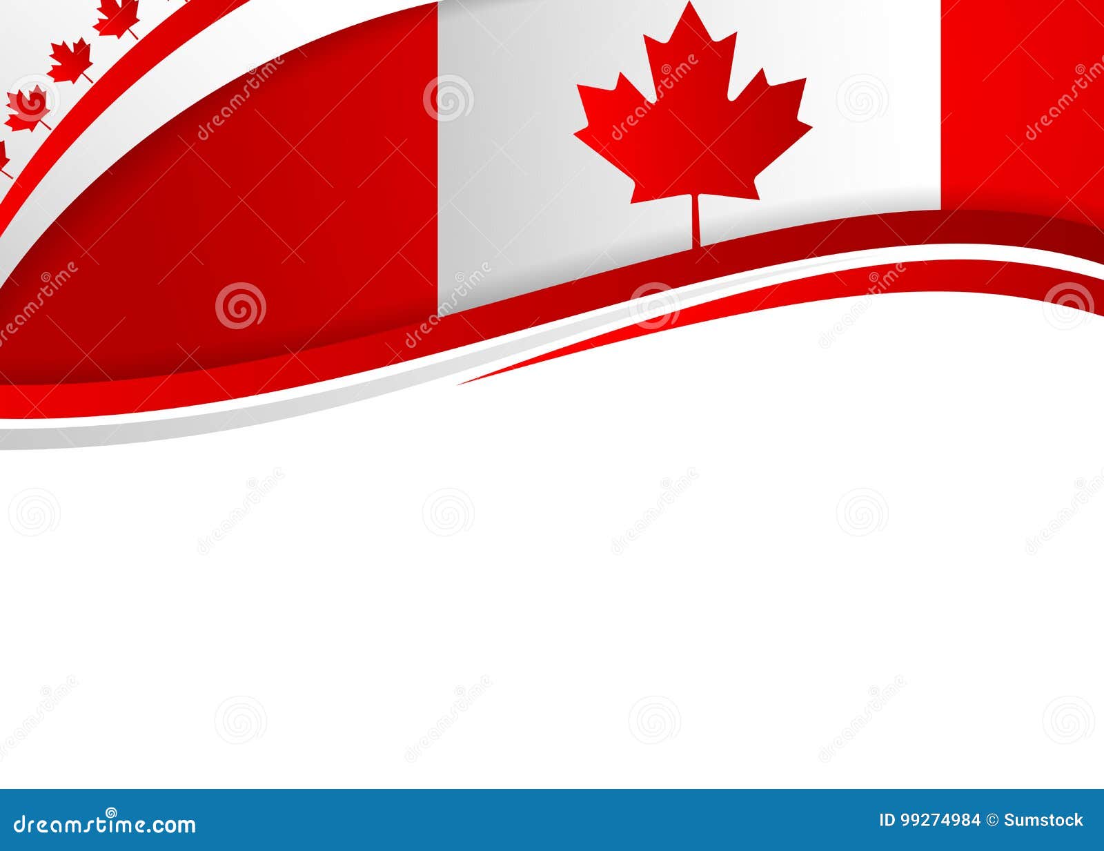 Canadian Flag Themed Banner Stock Vector - Illustration of maple ...