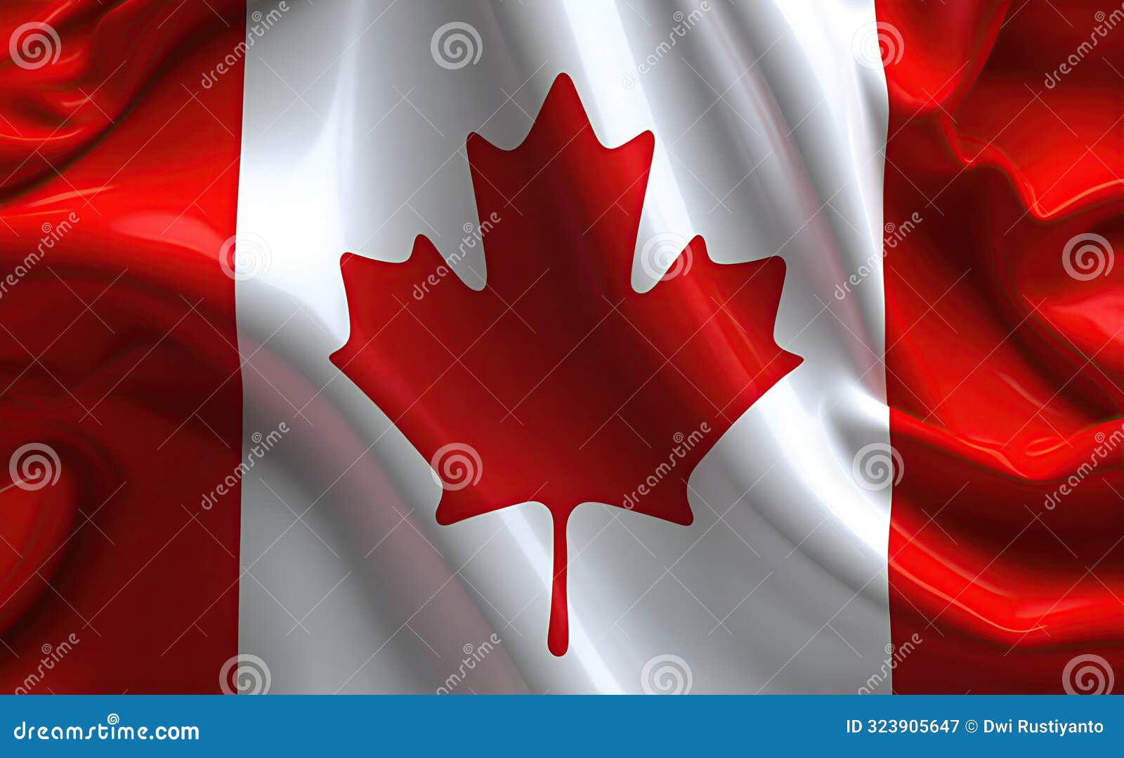 Canadian Flag Wave for Canada Day Stock Illustration - Illustration of ...