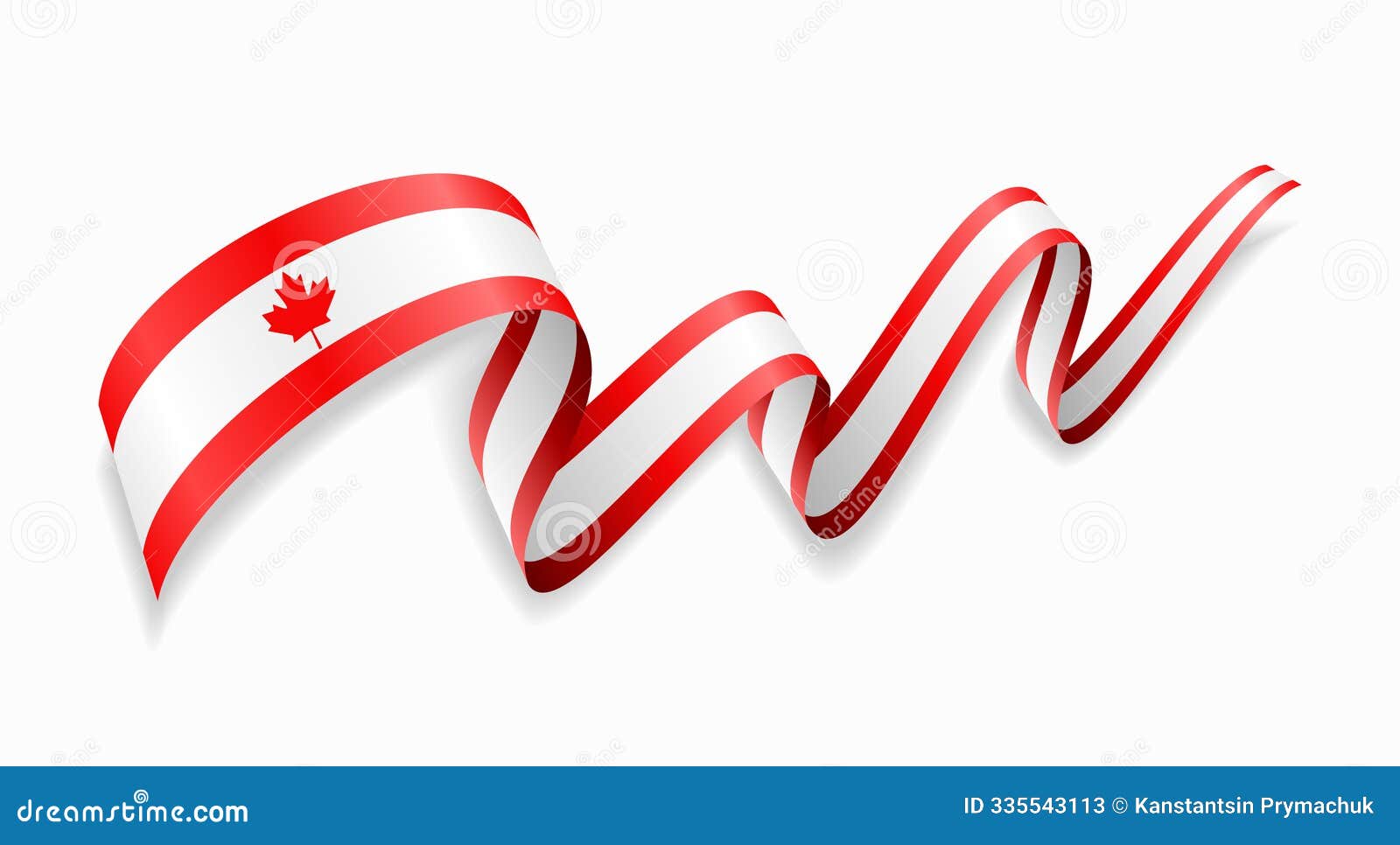 Canadian Flag Wavy Abstract Background. Vector Illustration. Stock ...
