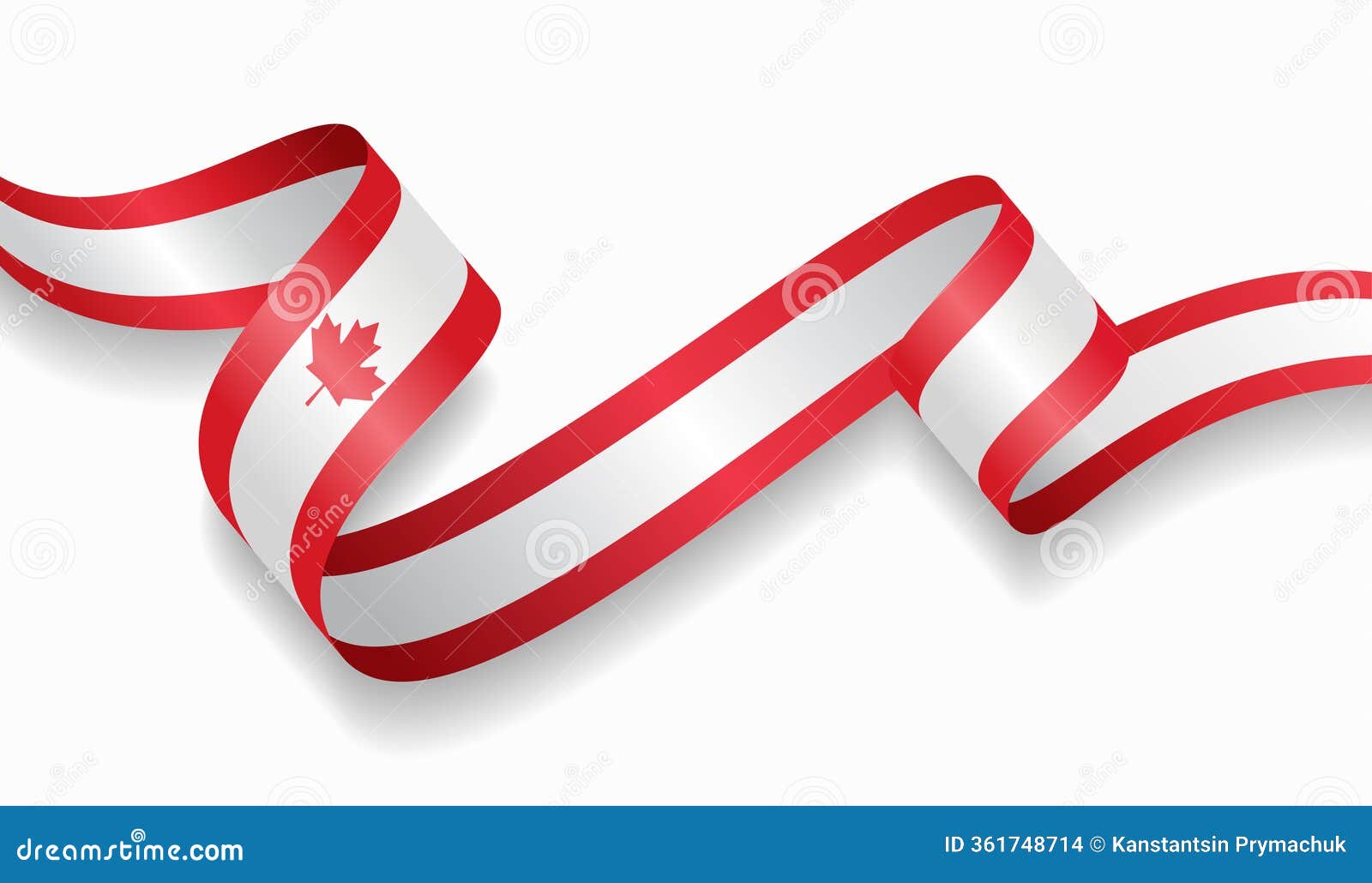 Canadian Flag Wavy Abstract Background. Vector Illustration. Stock ...