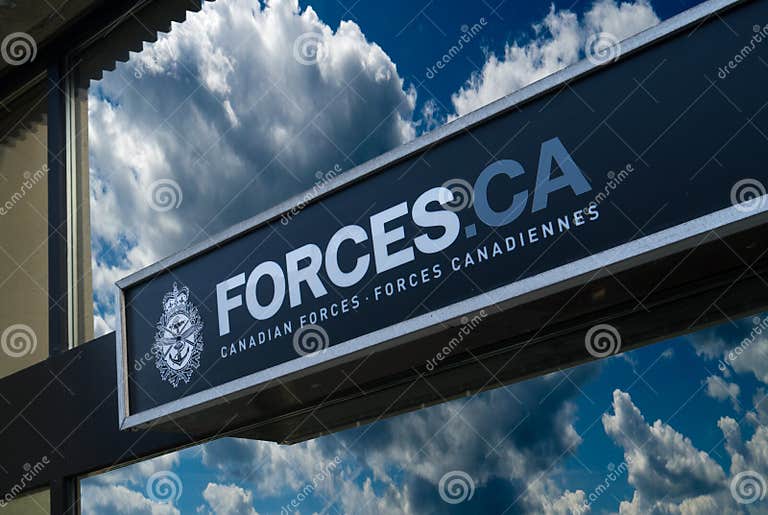 Canadian Forces Sign editorial stock photo. Image of canada - 28289653