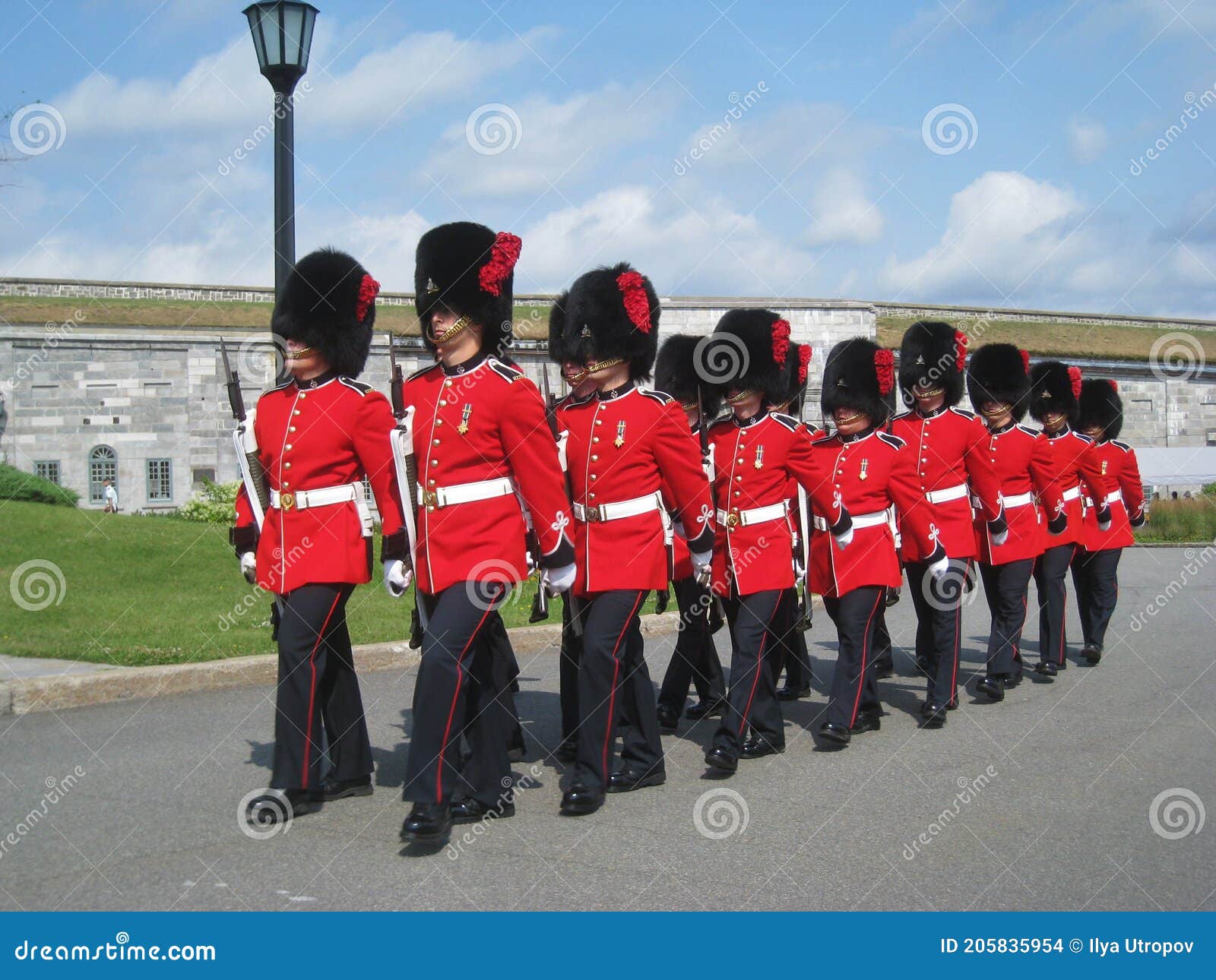 Canadian Guardsmen at the Quebec Fortress. Editorial Stock Image ...