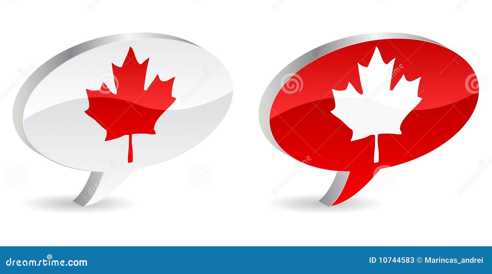 Canadian icons stock vector. Illustration of sign, discussion - 10744583