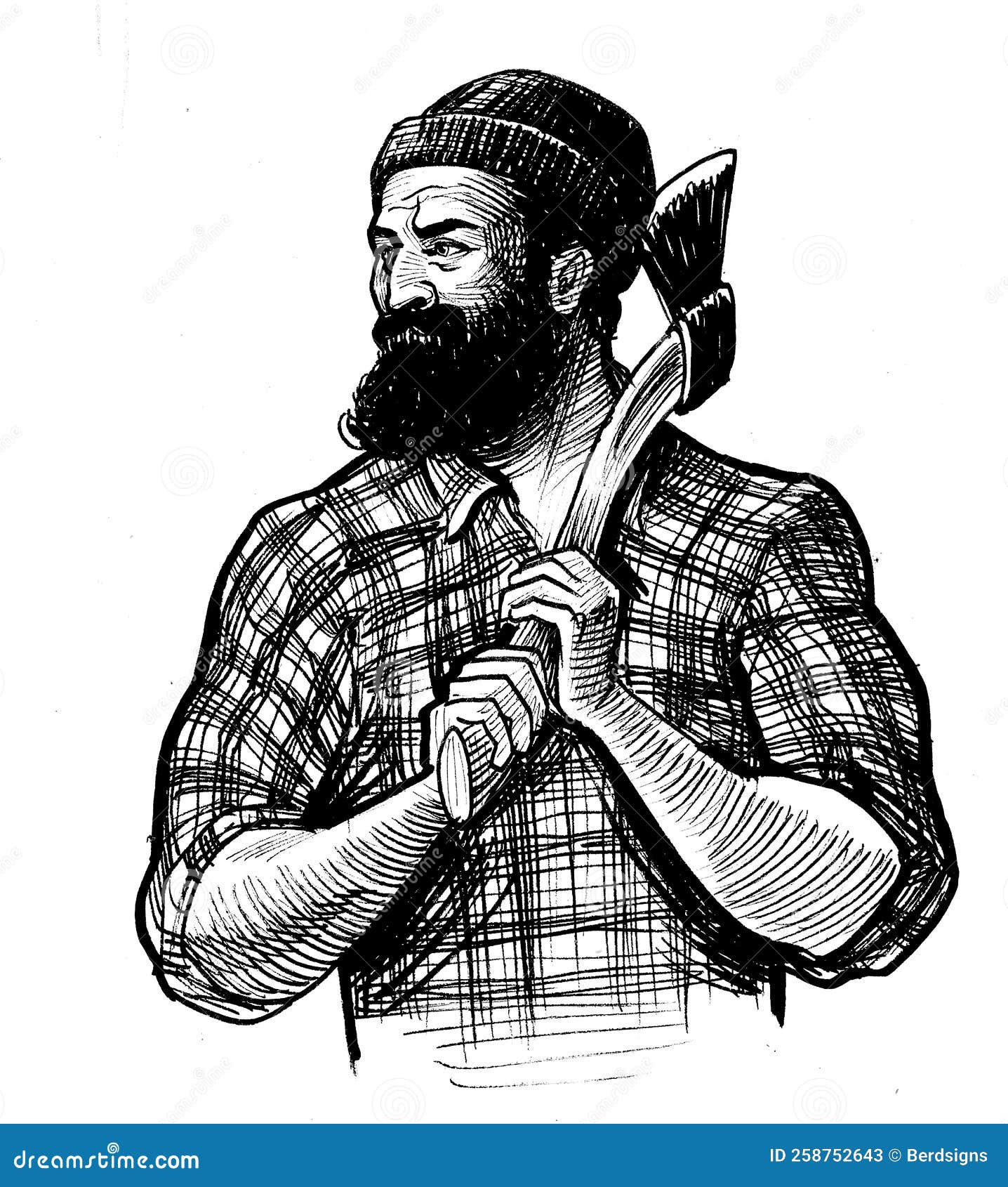 Canadian lumberjack stock illustration. Illustration of lumberjack ...