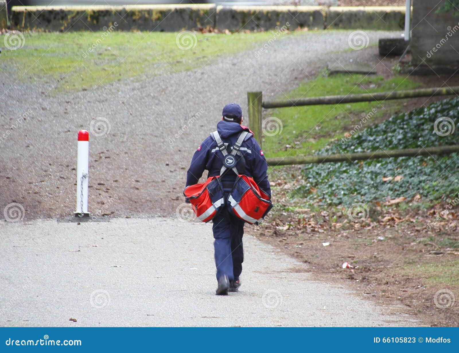 Canadian Mailman editorial stock photo. Image of bags - 66105823