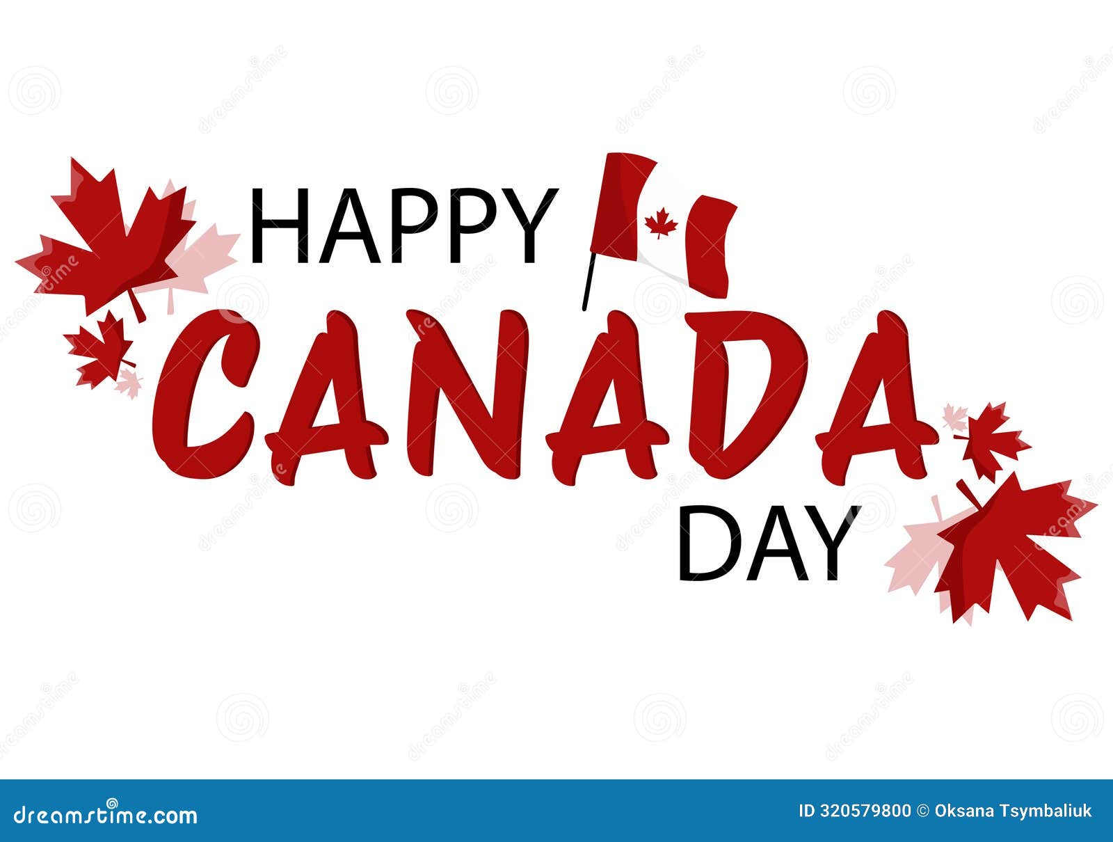 Canadian Maple Leaf. Canada Day Card. Background with Canadian Maple ...
