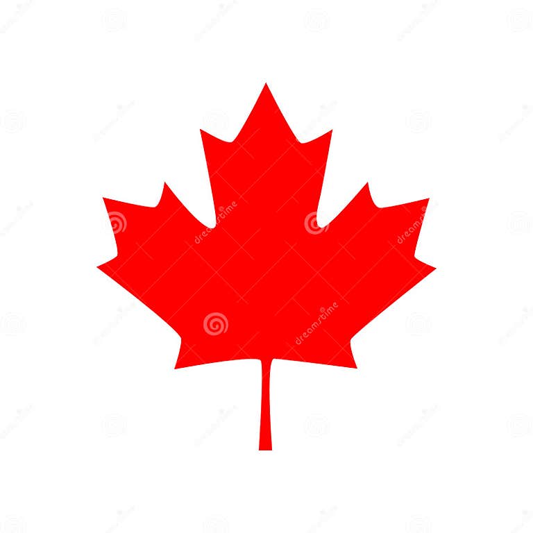 Canadian Maple Leaf Icon. Vector Illustration Stock Vector ...