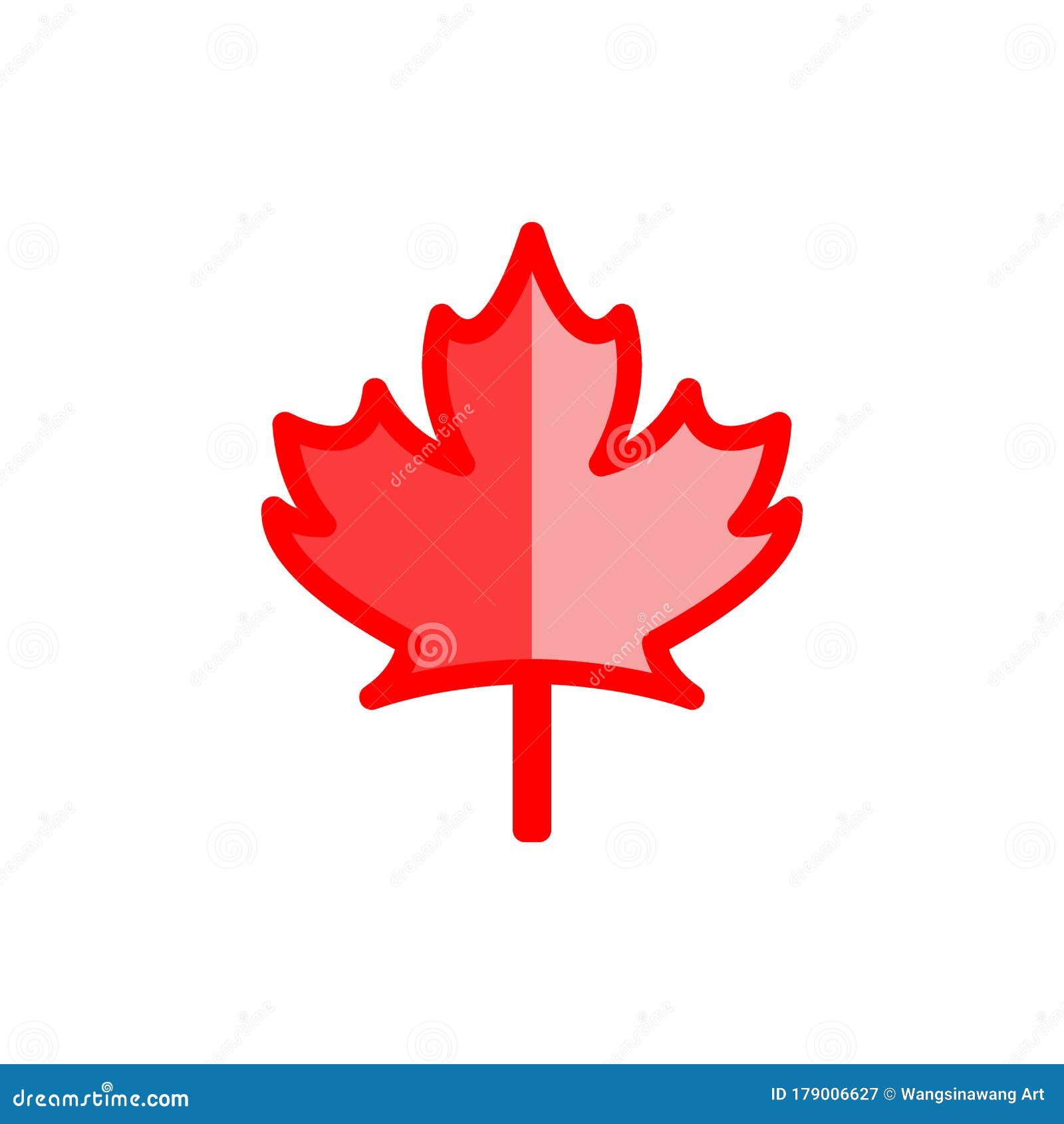 Canadian Maple Logo Vector Illustration Isolated on White Background ...