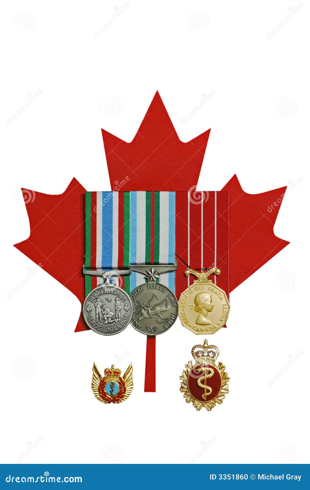 Canadian Medals stock photo. Image of evacuation, leaf - 3351860