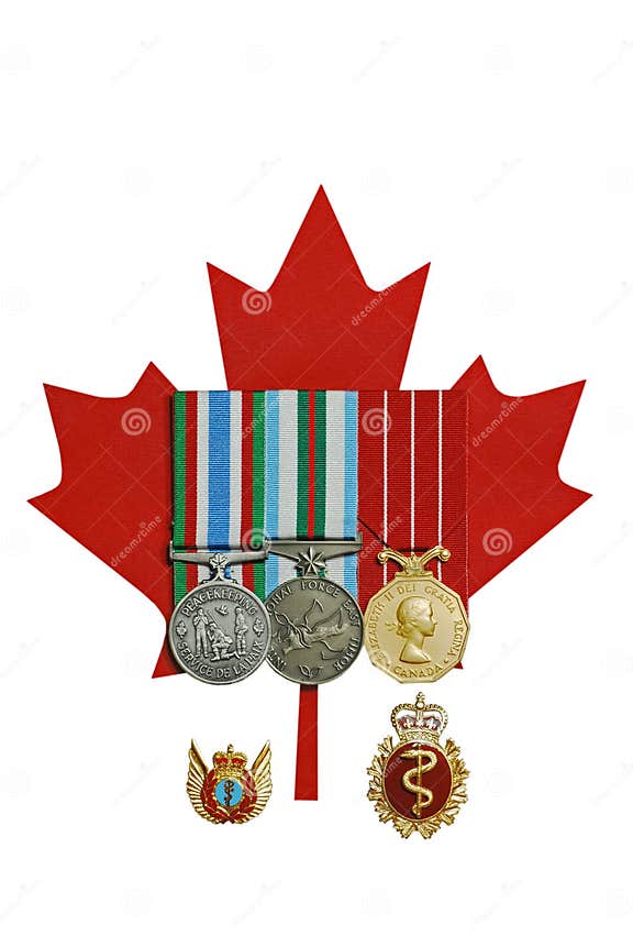 Canadian Medals stock photo. Image of evacuation, leaf - 3351860