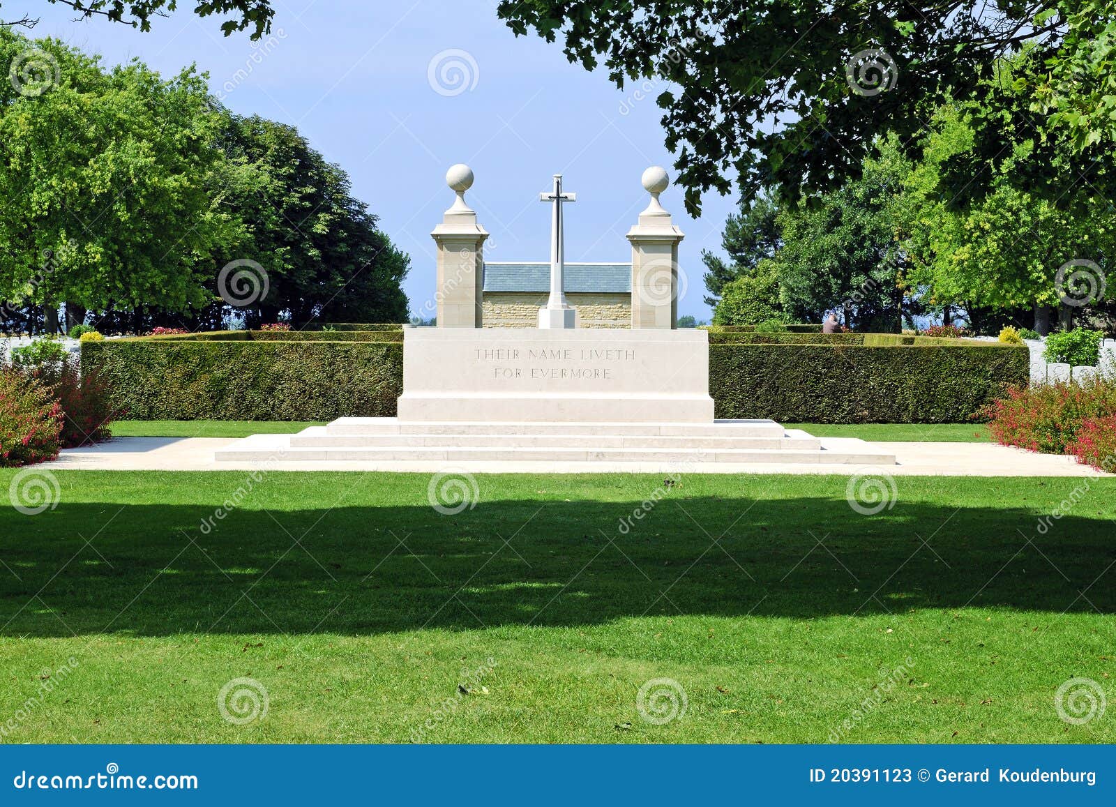 Canadian Memorial and Cemetery in Normandy Stock Image - Image of ...