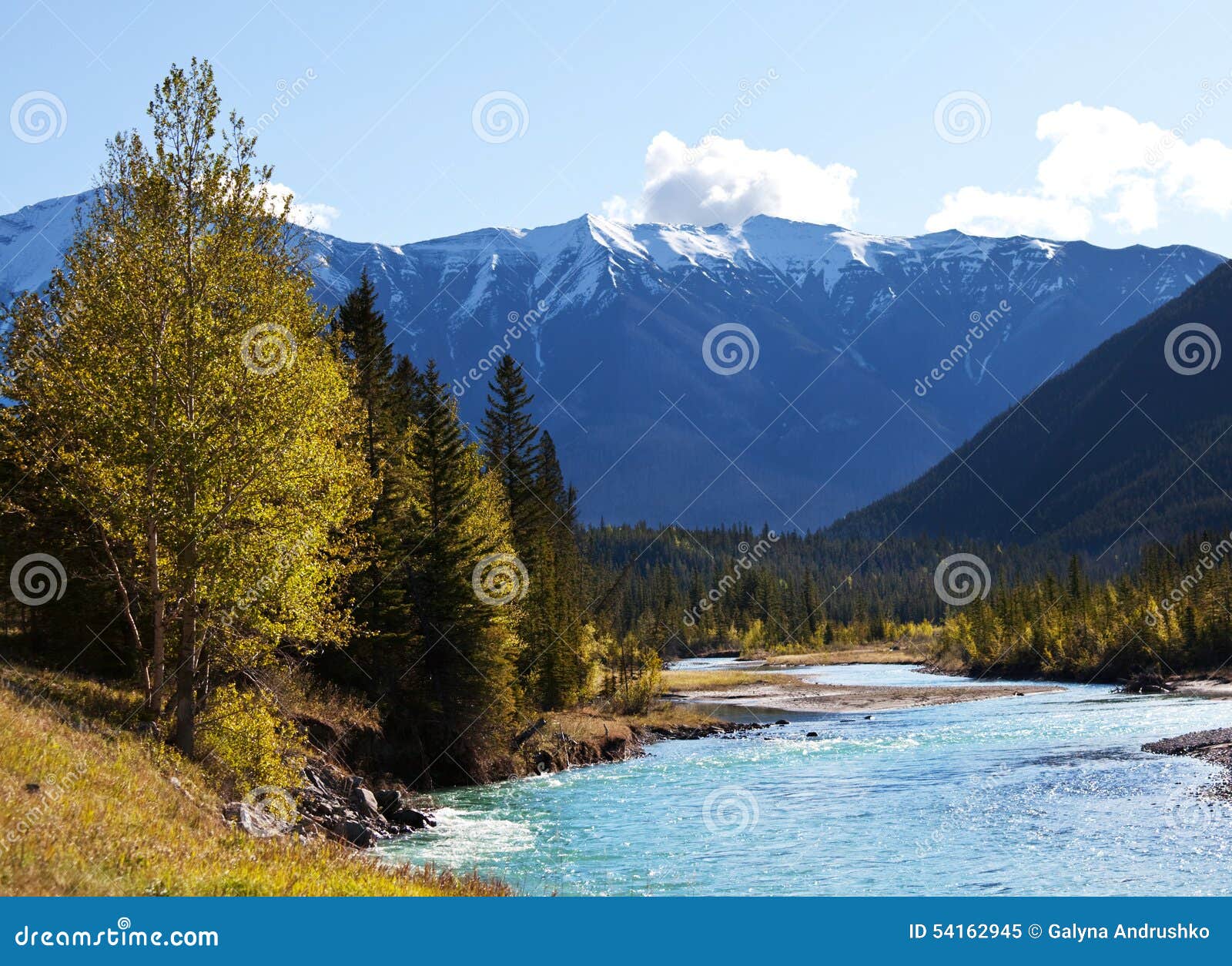 Canadian mountains stock image. Image of scenic, view - 54162945