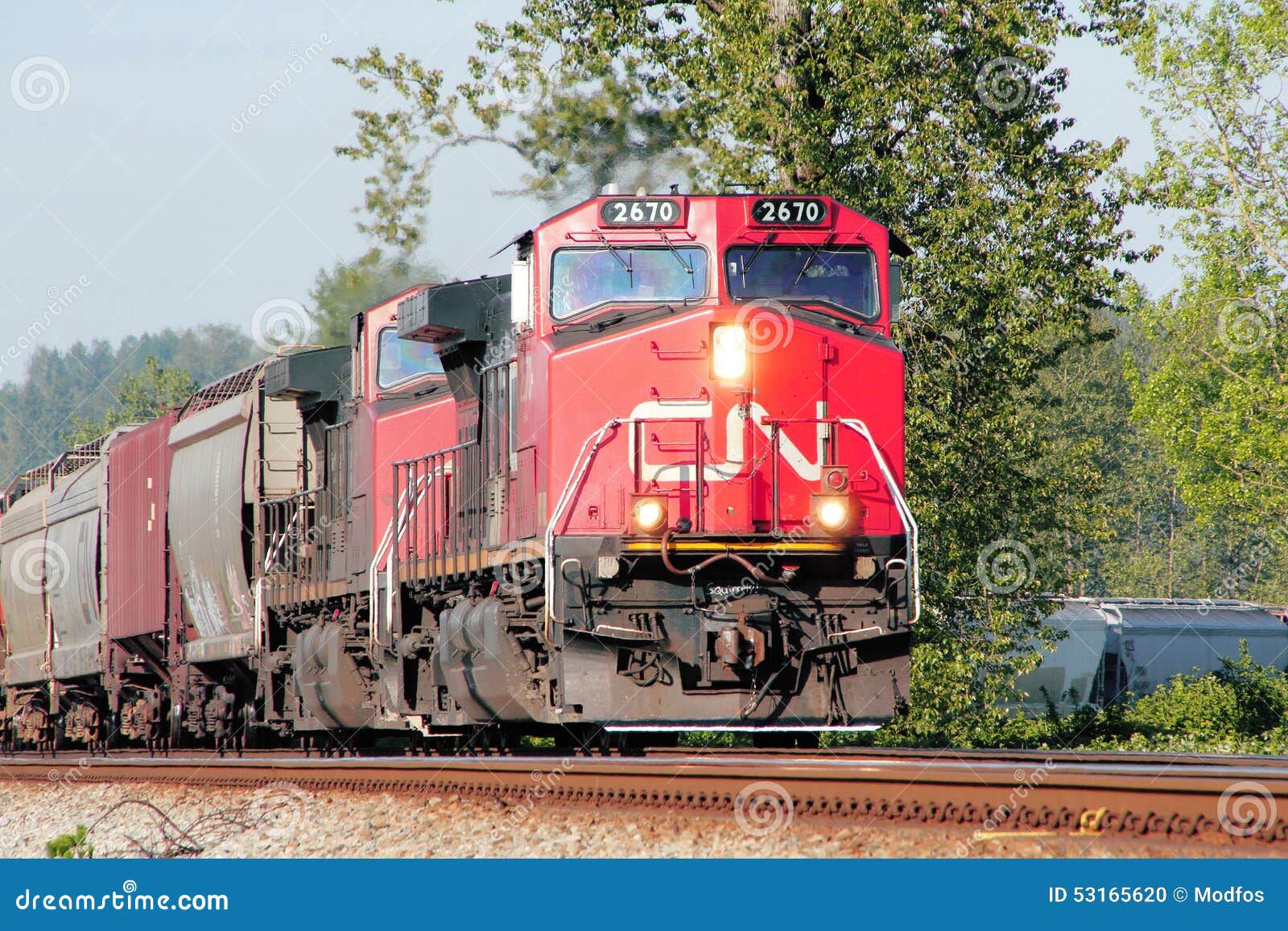 Canadian National or CN Train Engine Editorial Image - Image of ...