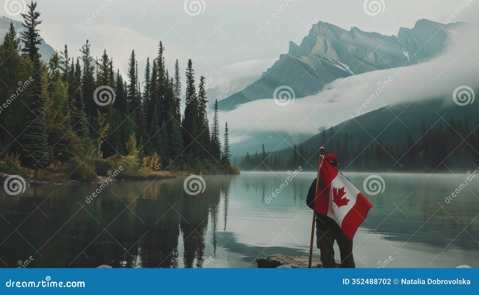 Canadian National Flag, Symbolizing Unity and Heritage with the Maple ...